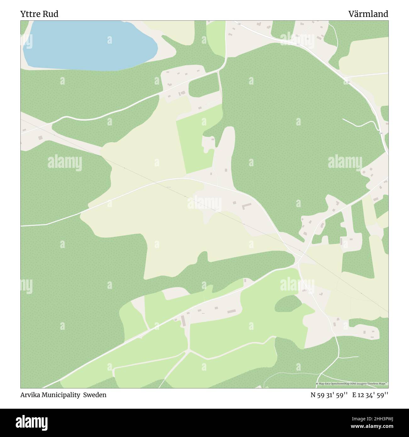 Yttre Rud, Gemeinde Arvika, Schweden, Värmland, N 59 31' 59'', E 12 34 ...