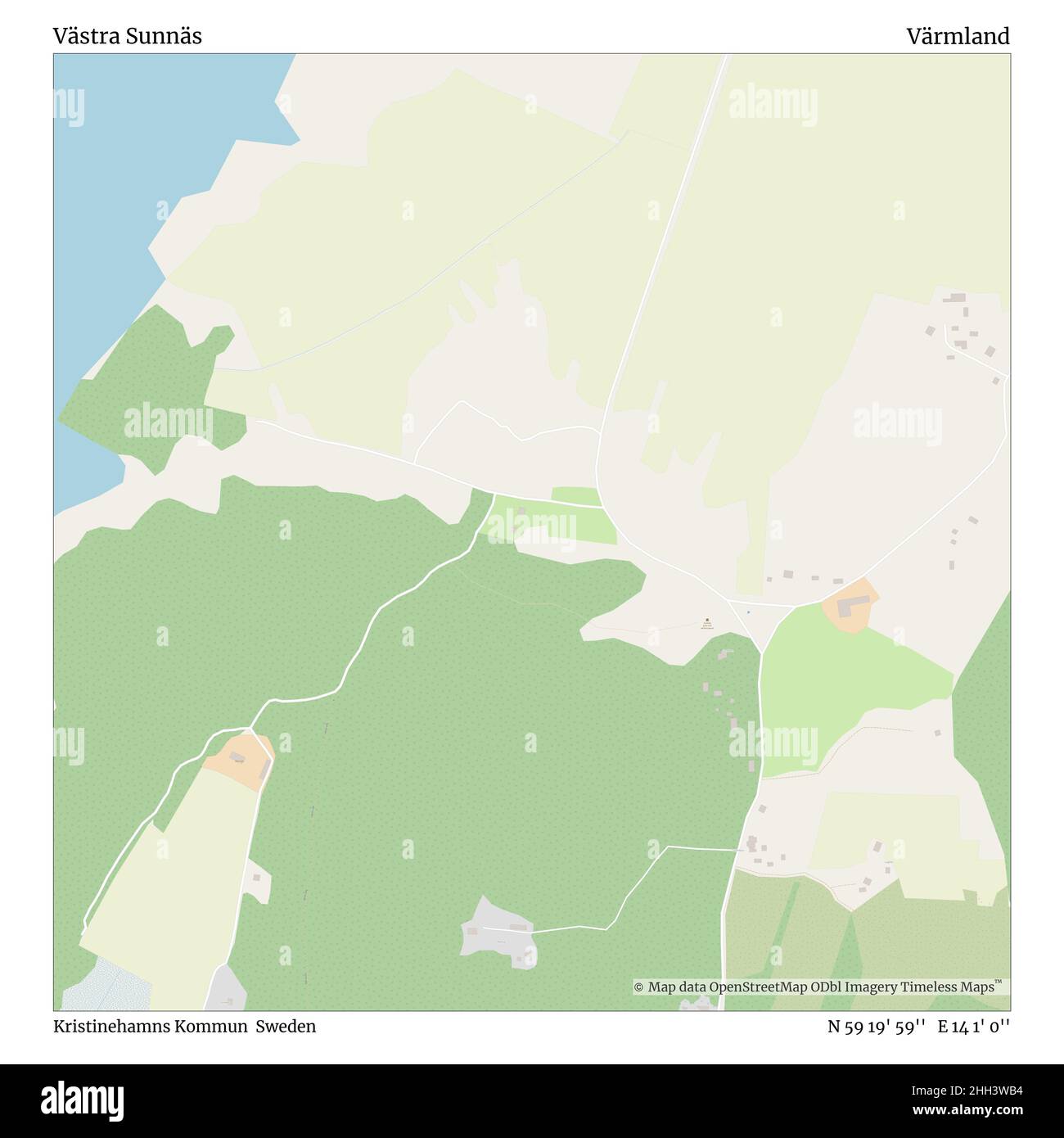 Västra Sunnäs, Kristinehamns Kommun, Schweden, Värmland, N 59 19' 59 ...
