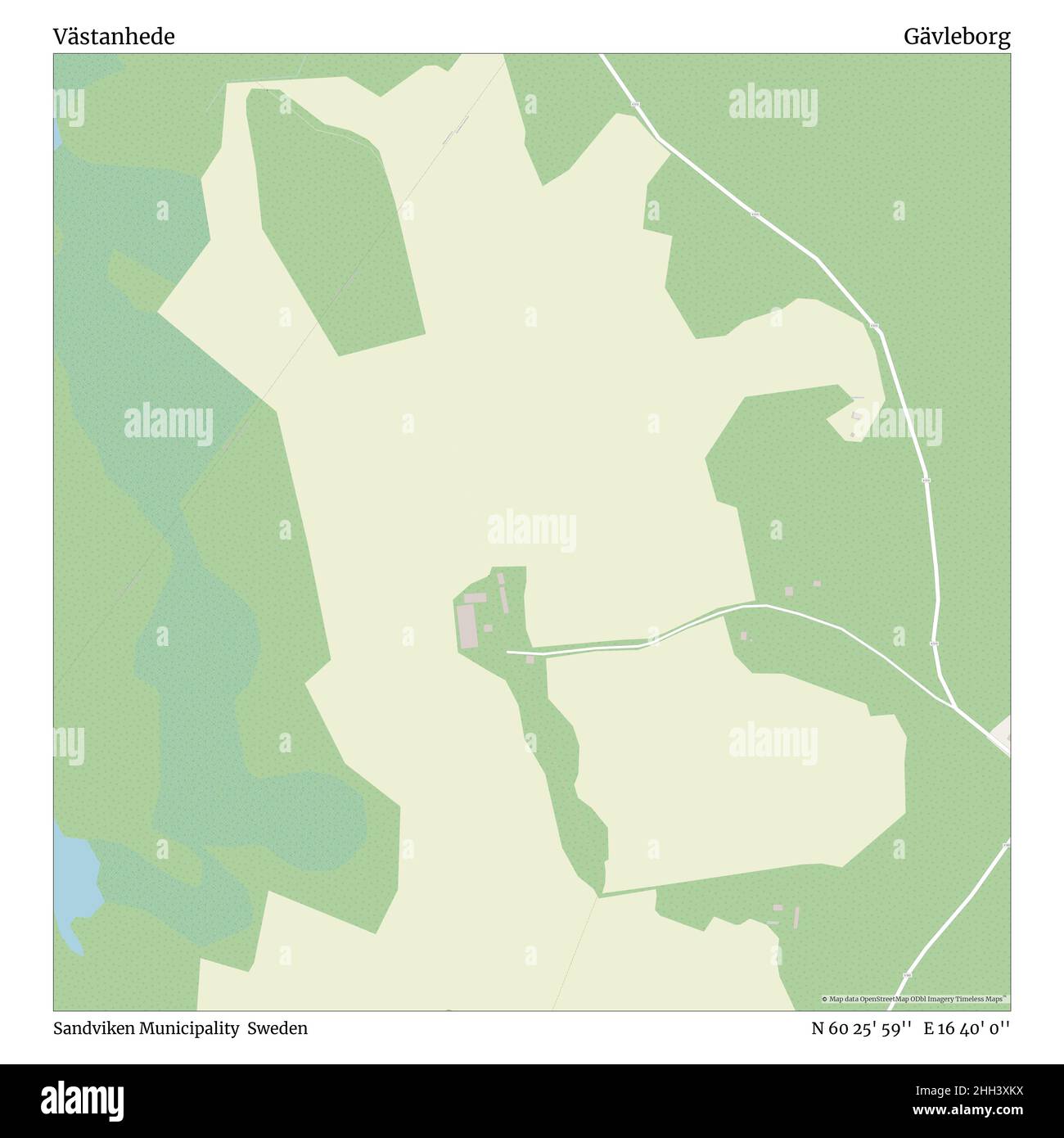 Västanhede, Gemeinde Sandviken, Schweden, Gävleborg, N 60 25' 59'', E ...