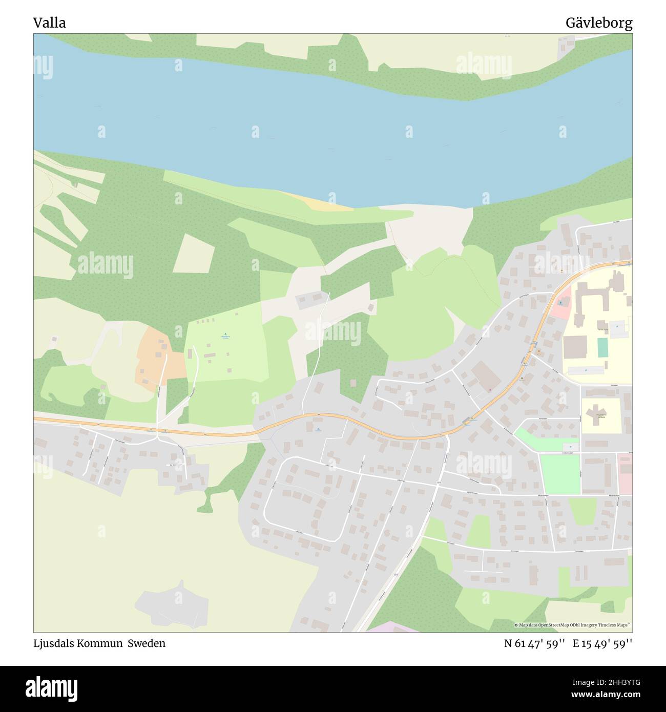 Valla, Ljusdals Kommun, Schweden, Gävleborg, N 61 47' 59'', E 15 49' 59 ...