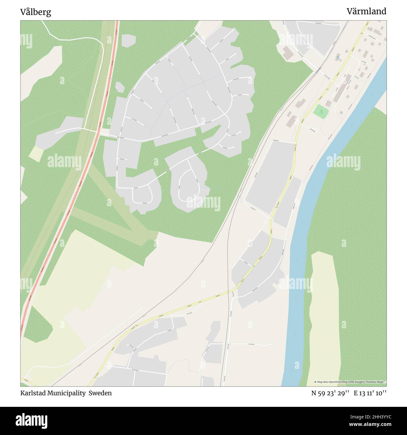 Vålberg, Gemeinde Karlstad, Schweden, Värmland, N 59 23' 29'', E 13 11 ...