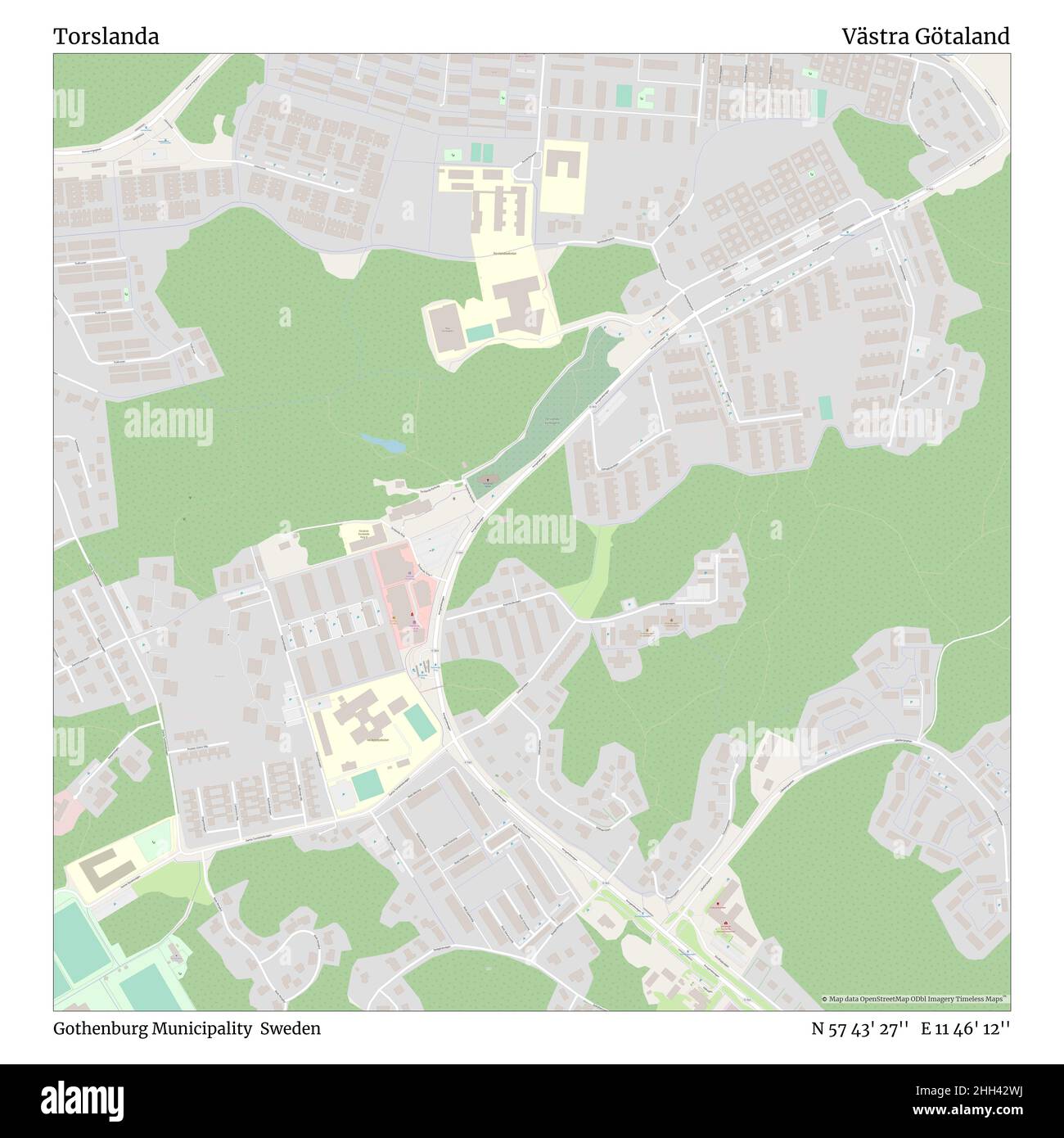 Torslanda, Gemeinde Göteborg, Schweden, Västra Götaland, N 57 43' 27 ...