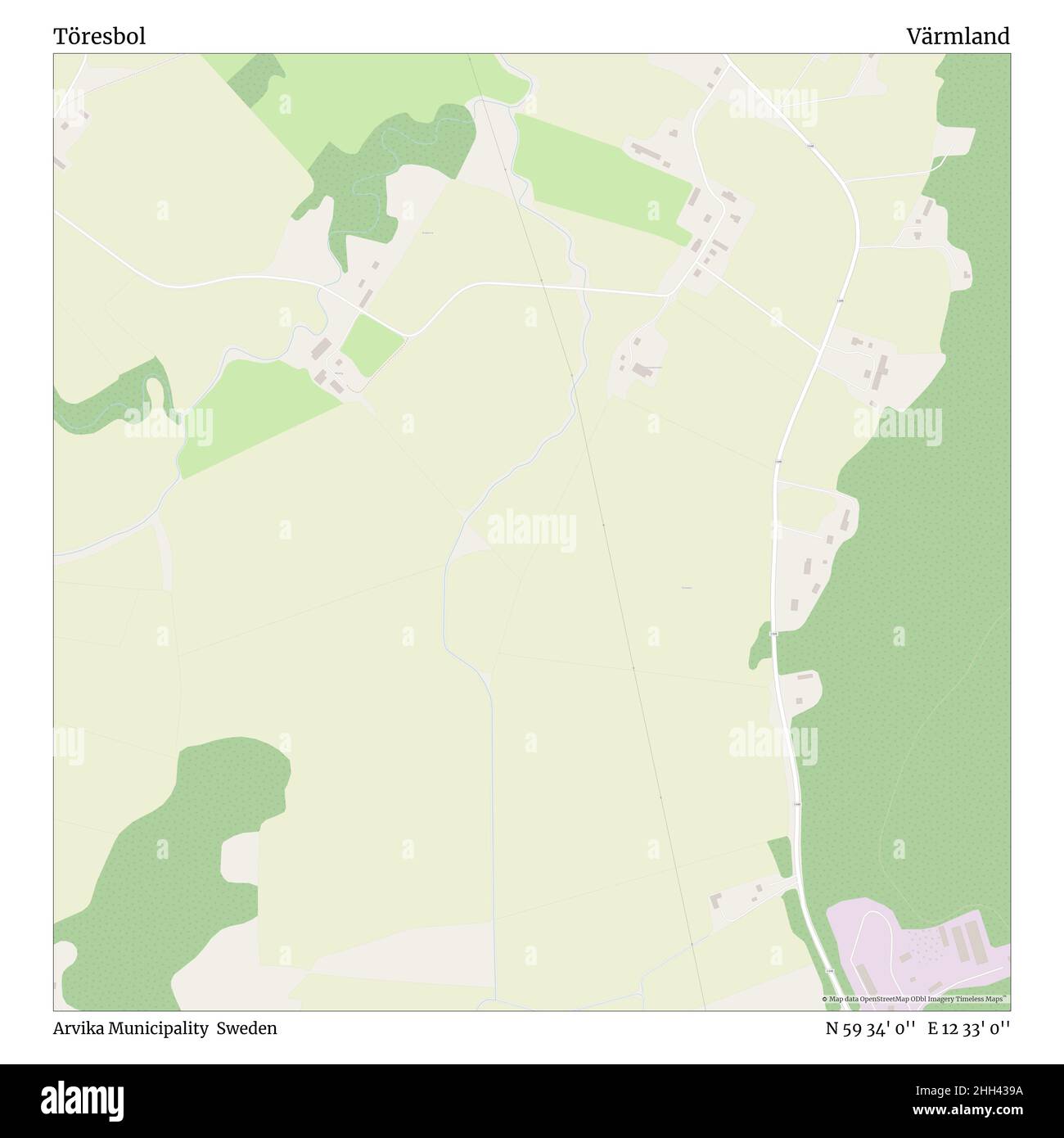 Töresbol, Gemeinde Arvika, Schweden, Värmland, N 59 34' 0'', E 12 33' 0 ...