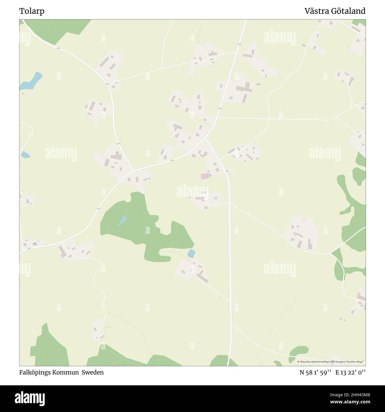 Tolarp, Falköpings Kommun, Schweden, Västra Götaland, N 58 1' 59'', E ...