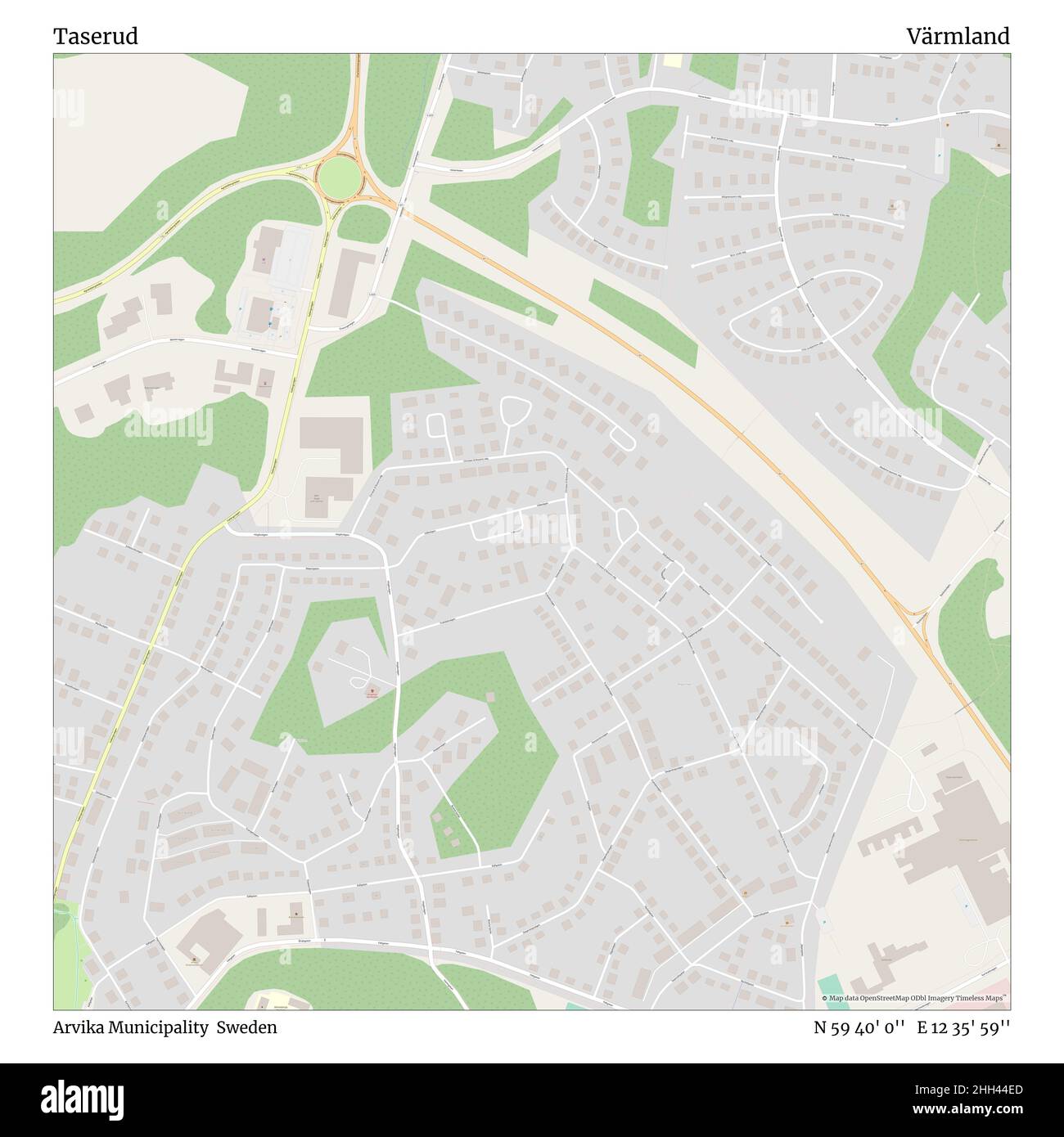Taserud, Gemeinde Arvika, Schweden, Värmland, N 59 40' 0'', E 12 35' 59 ...