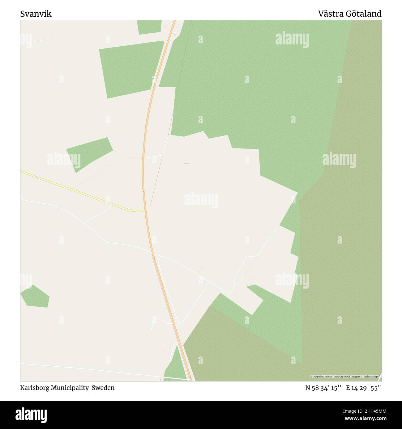 Svanvik, Gemeinde Karlsborg, Schweden, Västra Götaland, N 58 34' 15 ...