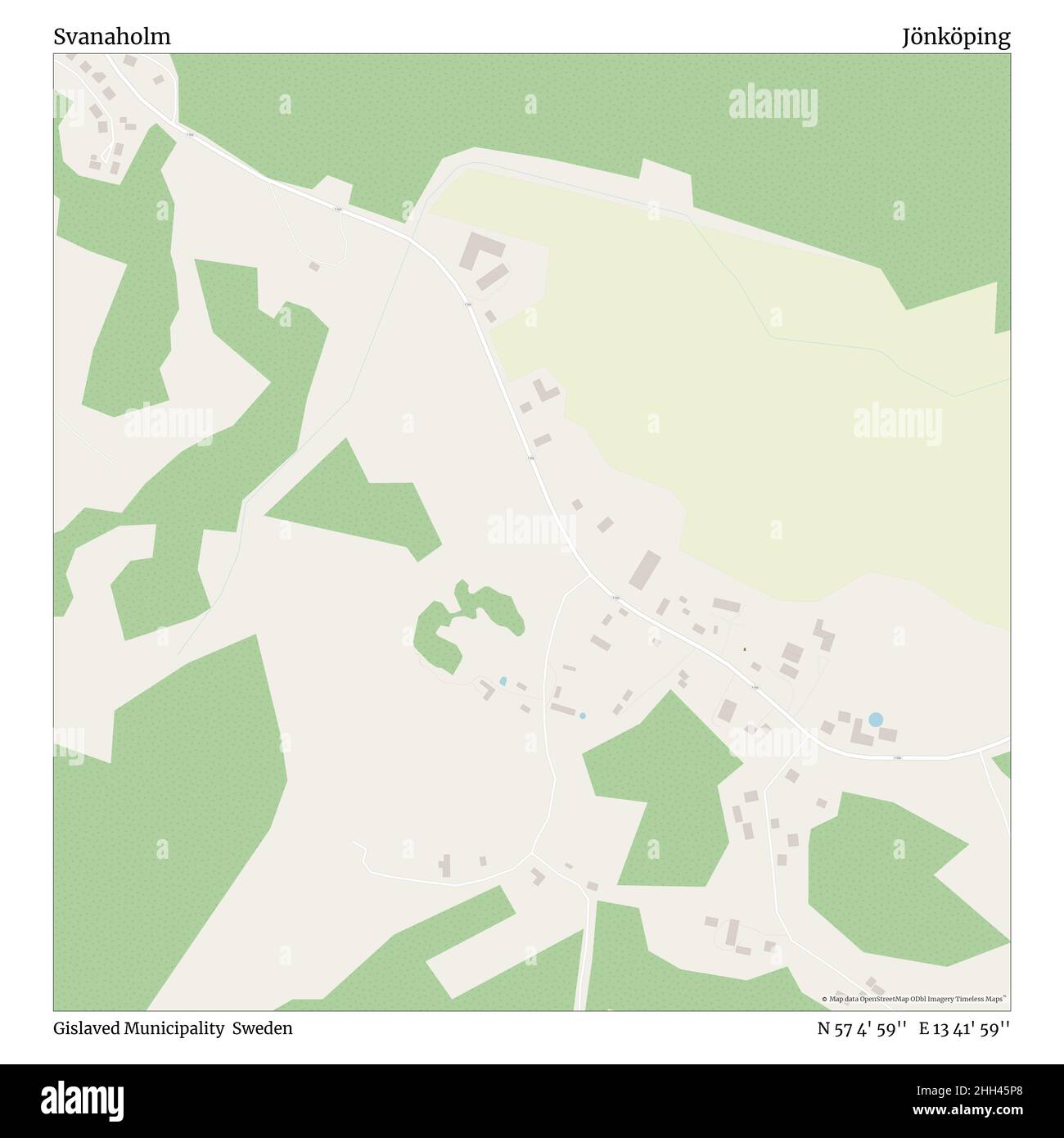 Svanaholm, Gemeinde Gislaved, Schweden, Jönköping, N 57 4' 59'', E 13 ...