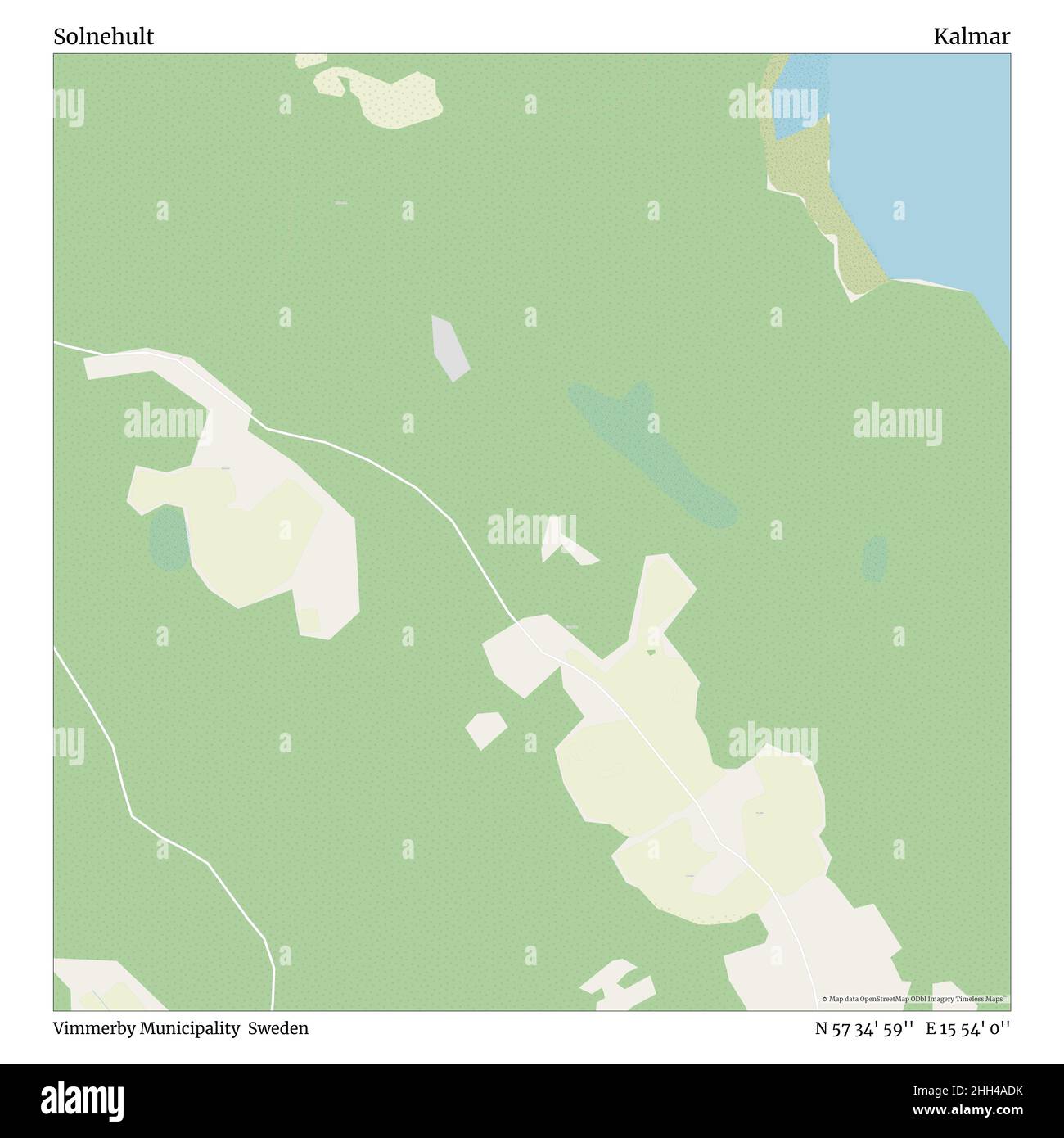 Solnehult, Gemeinde Vimmerby, Schweden, Kalmar, N 57 34' 59'', E 15 54 ...