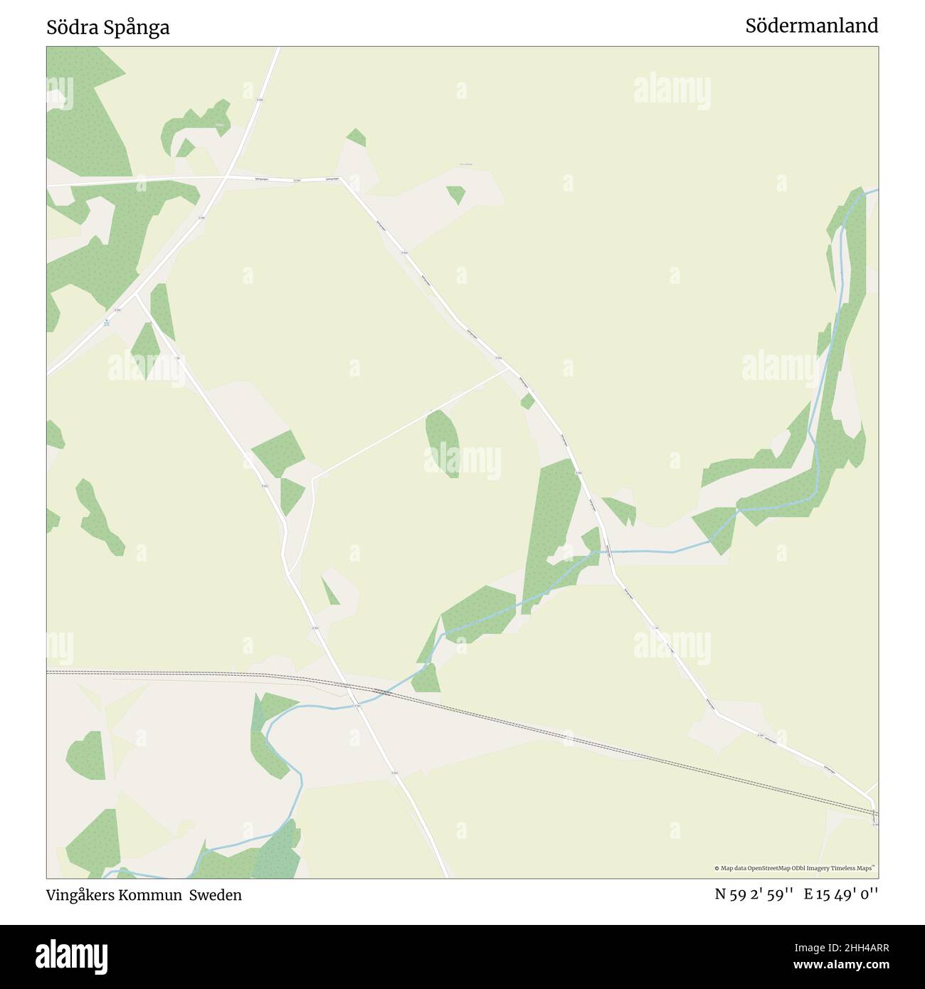 Södra Spånga, Vingåkers Kommun, Schweden, Södermanland, N 59 2' 59'', E ...