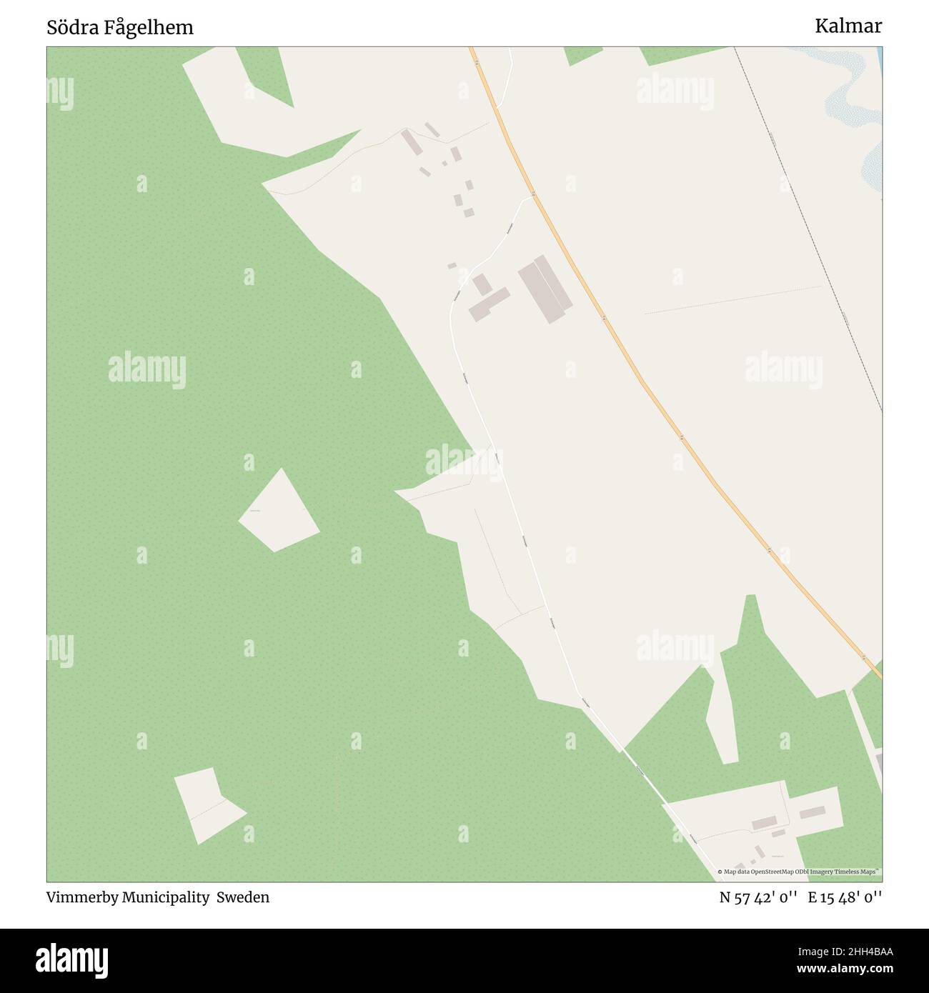Södra Fågelhem, Gemeinde Vimmerby, Schweden, Kalmar, N 57 42' 0'', E 15 ...
