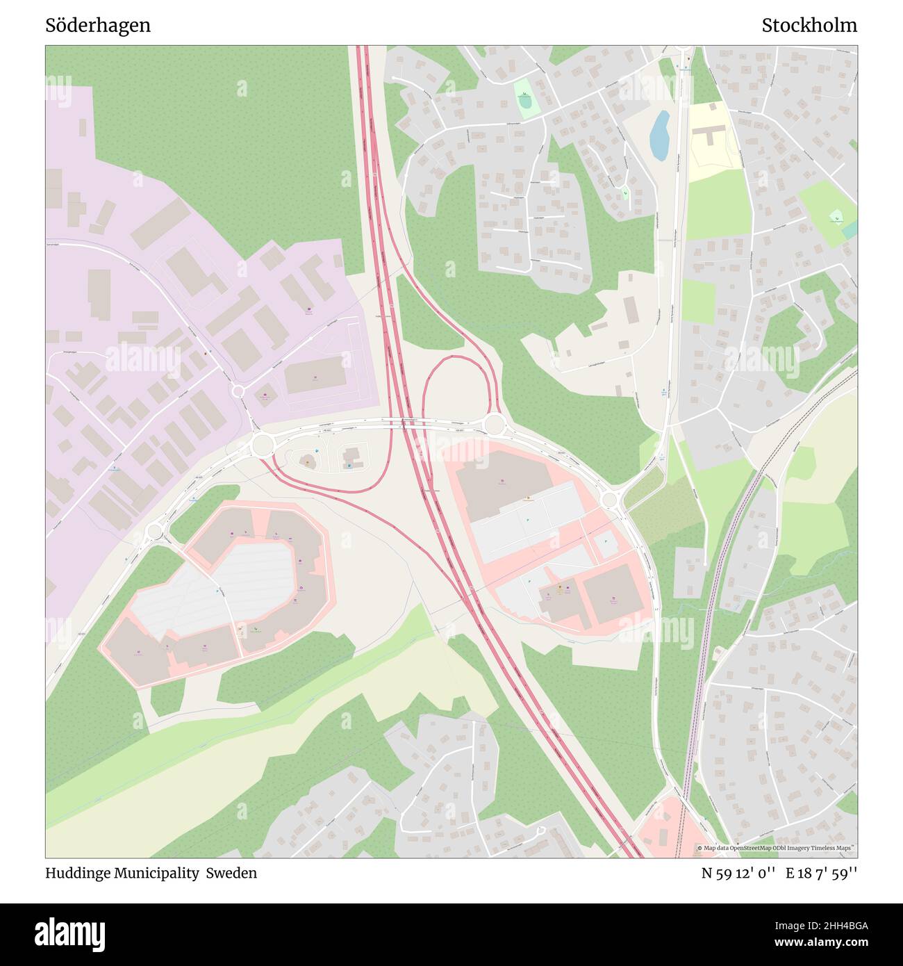 Söderhagen, Gemeinde Huddinge, Schweden, Stockholm, N 59 12' 0'', E 18 ...