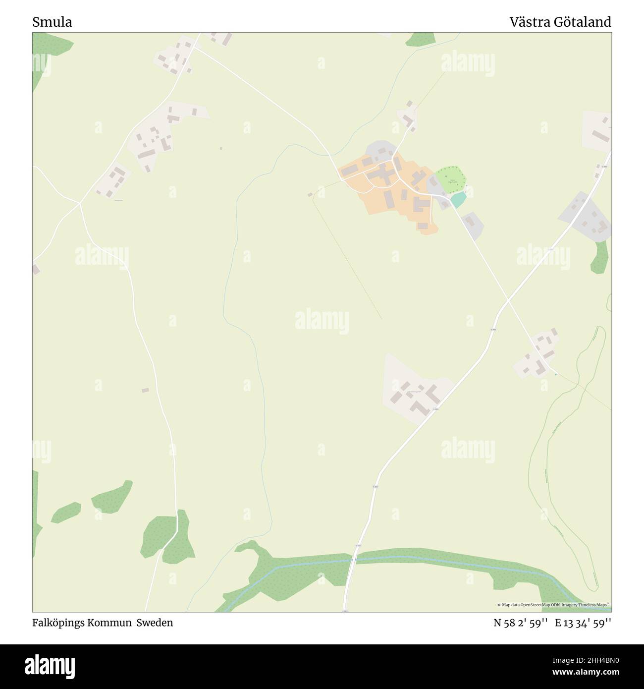 Smula, Falköpings Kommun, Schweden, Västra Götaland, N 58 2' 59'', E 13 ...