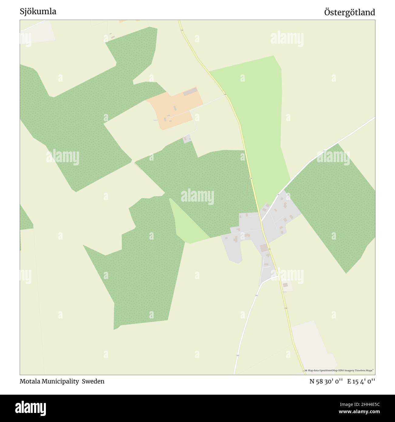 Sjökumla, Gemeinde Motala, Schweden, Östergötland, N 58 30' 0'', E 15 4 ...