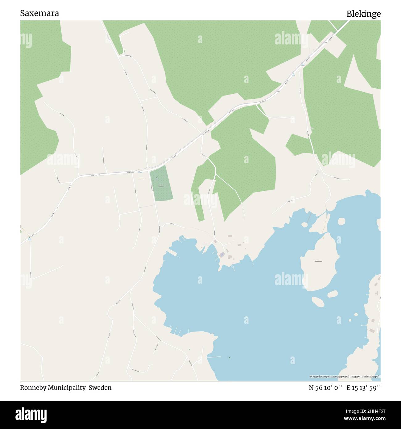 Saxemara, Gemeinde Ronneby, Schweden, Blekinge, N 56 10' 0'', E 15 13 ...