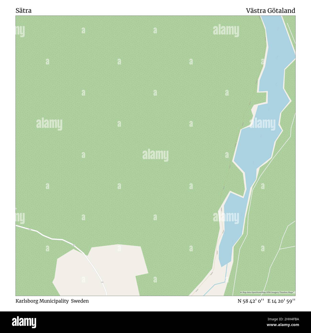 Sätra, Gemeinde Karlsborg, Schweden, Västra Götaland, N 58 42' 0'', E ...