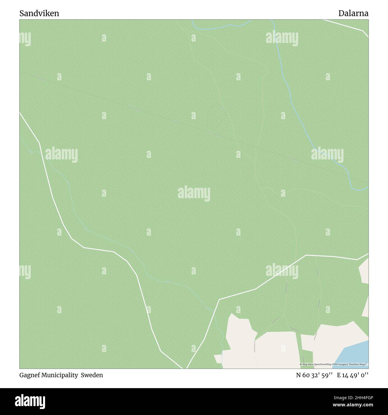 Sandviken, Gemeinde Gagnef, Schweden, Dalarna, N 60 32' 59'', E 14 49 ...