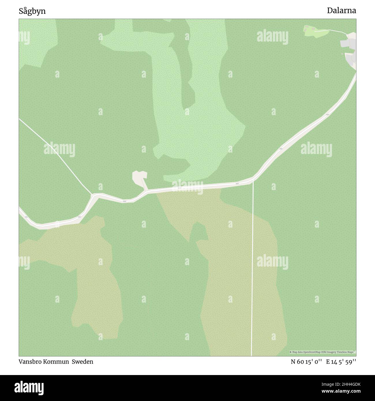Sågbyn, Vansbro Kommun, Schweden, Dalarna, N 60 15' 0'', E 14 5' 59 ...