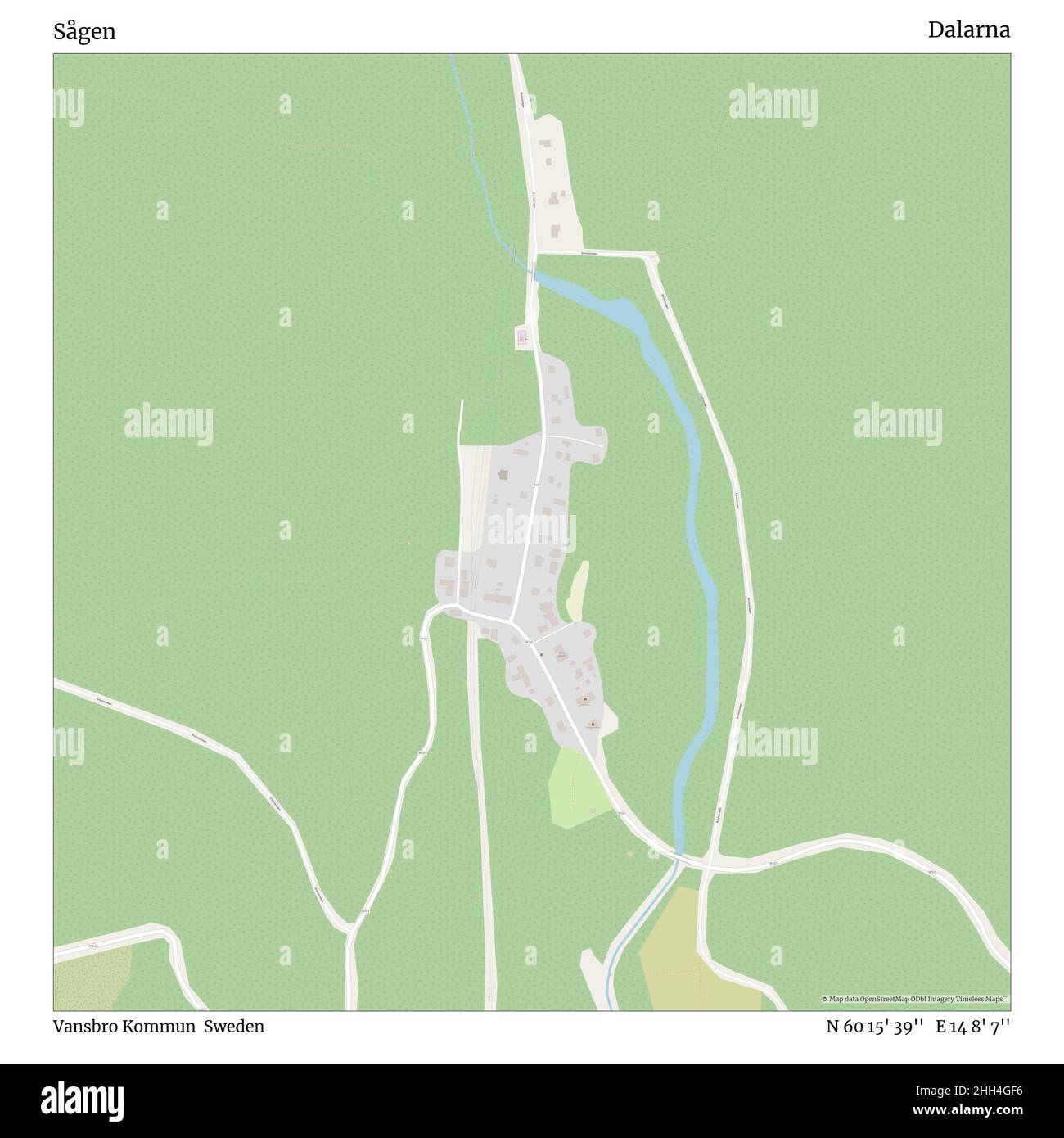 Sågen, Vansbro Kommun, Schweden, Dalarna, N 60 15' 39'', E 14 8' 7 ...