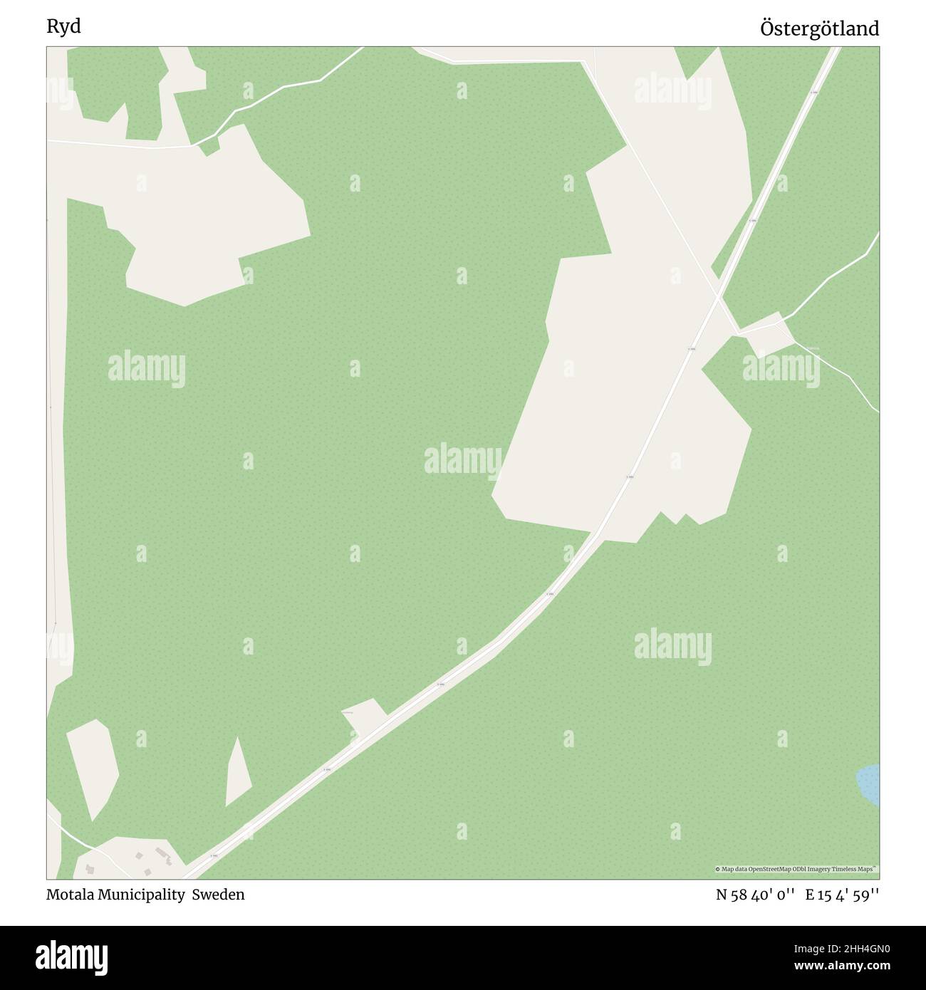 Ryd, Gemeinde Motala, Schweden, Östergötland, N 58 40' 0'', E 15 4' 59 ...