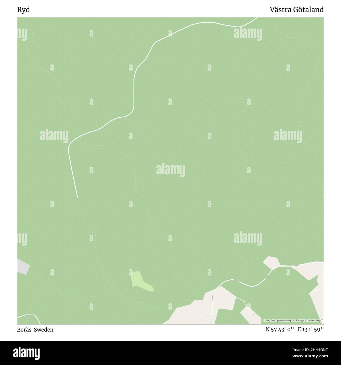 Ryd, Borås, Schweden, Västra Götaland, N 57 43' 0'', E 13 1' 59'', map ...