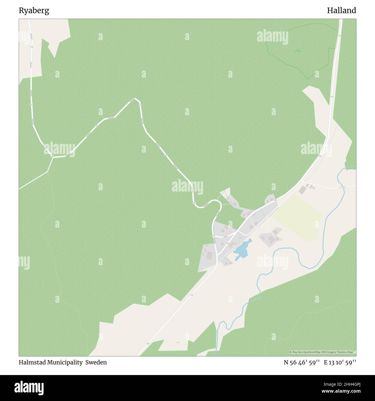 Ryaberg, Gemeinde Halmstad, Schweden, Halland, N 56 46' 59'', E 13 10 ...