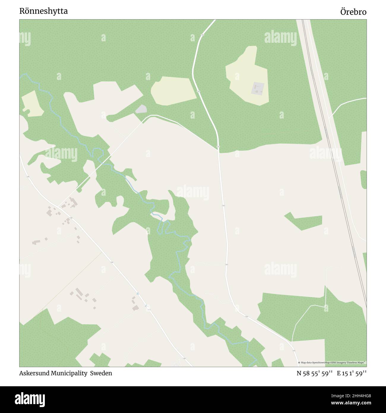 Rönneshytta, Gemeinde Askersund, Schweden, Örebro, N 58 55' 59'', E 15 ...