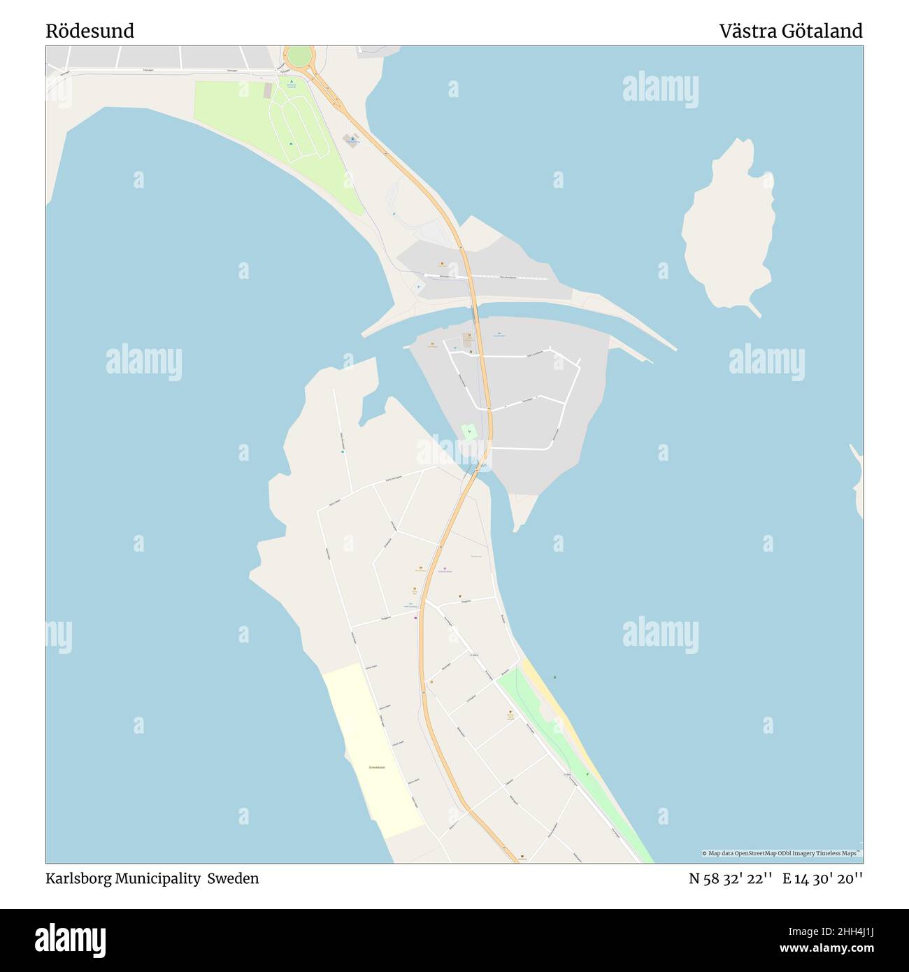 Rödesund, Gemeinde Karlsborg, Schweden, Västra Götaland, N 58 32' 22 ...