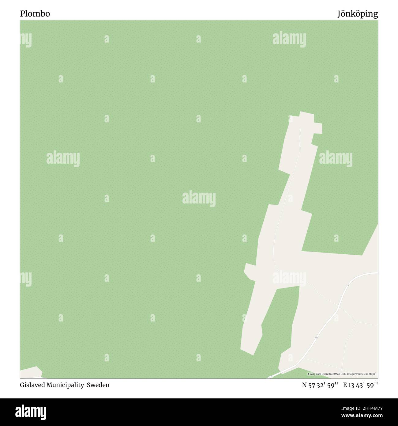 Plombo, Gemeinde Gislaved, Schweden, Jönköping, N 57 32' 59'', E 13 43 ...