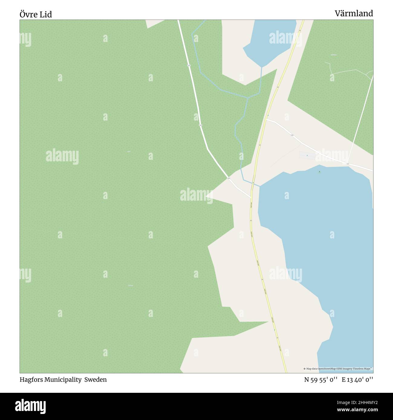 Övre Lid, Gemeinde Hagfors, Schweden, Värmland, N 59 55' 0'', E 13 40 ...