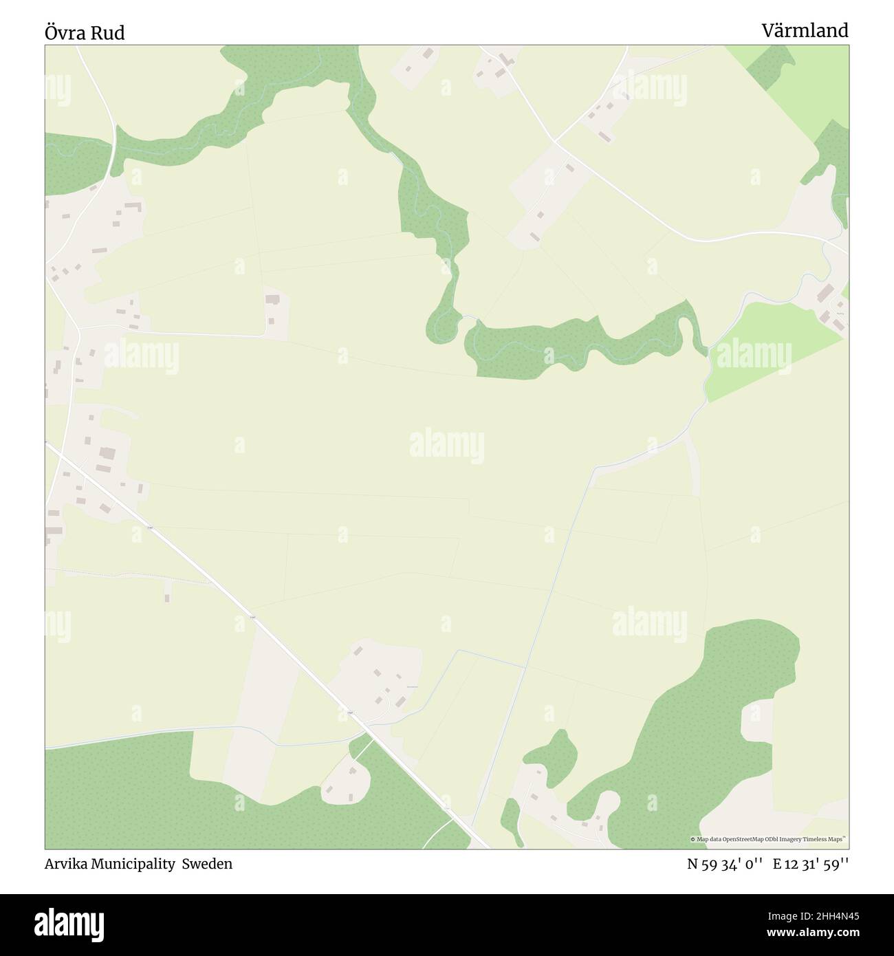 Övra Rud, Gemeinde Arvika, Schweden, Värmland, N 59 34' 0'', E 12 31 ...