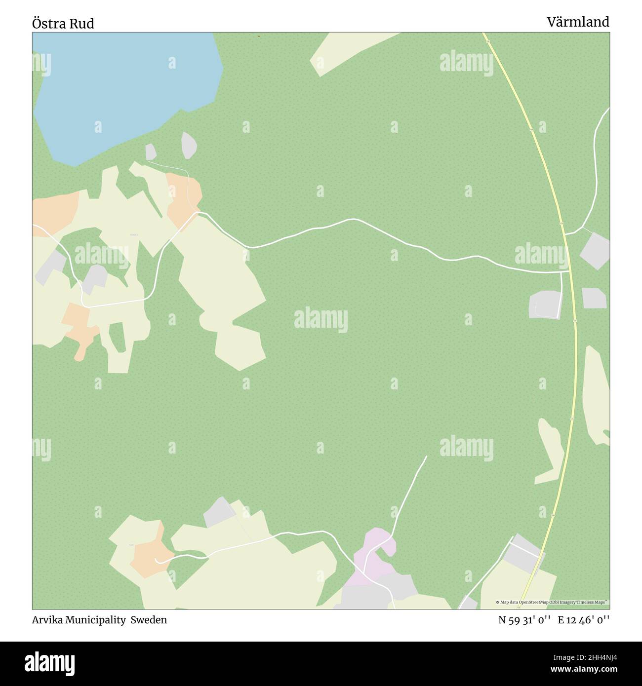 Östra Rud, Gemeinde Arvika, Schweden, Värmland, N 59 31' 0'', E 12 46 ...