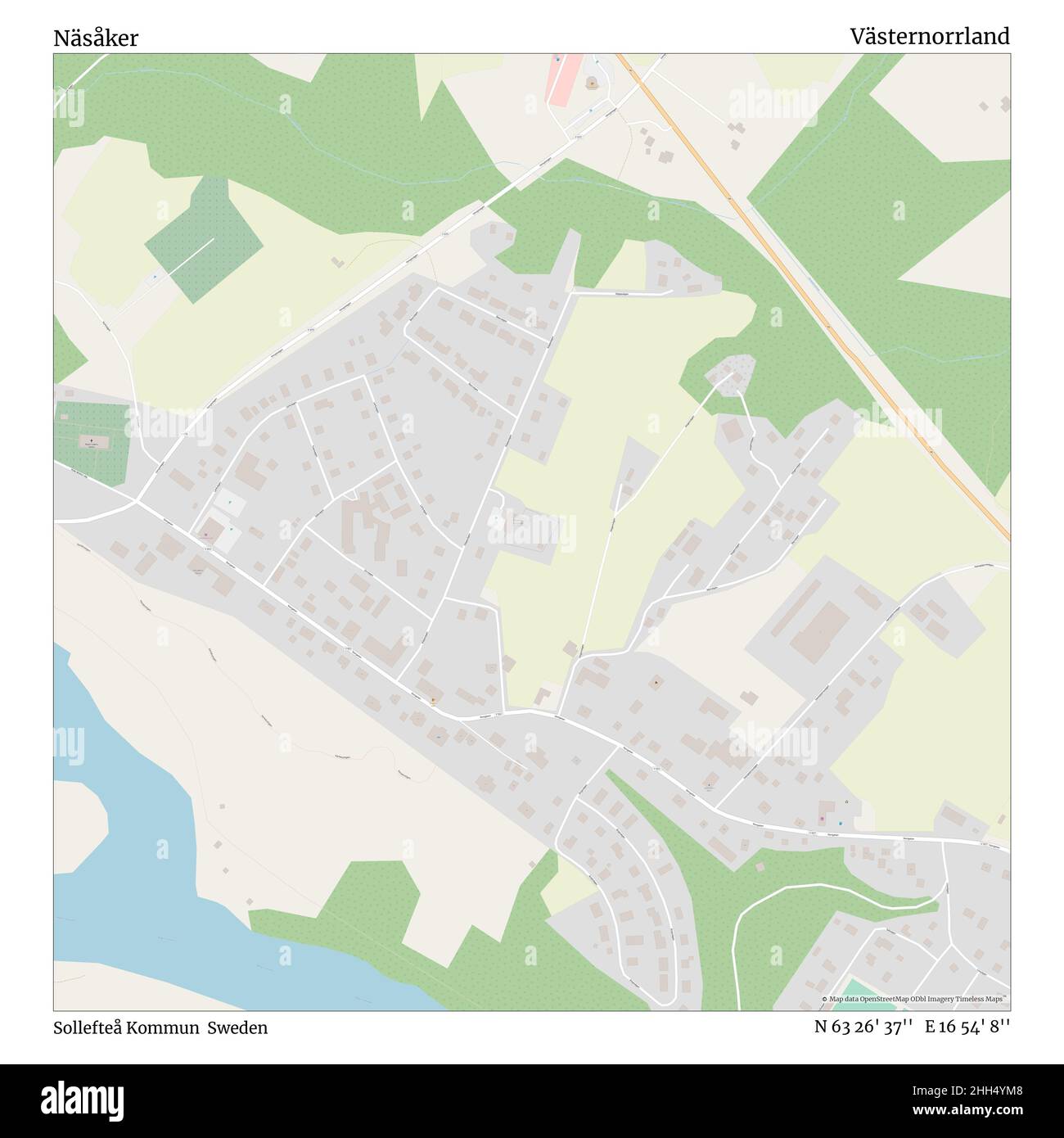 Näsåker, Sollefteå Kommun, Schweden, Västernorrland, N 63 26' 37'', E ...