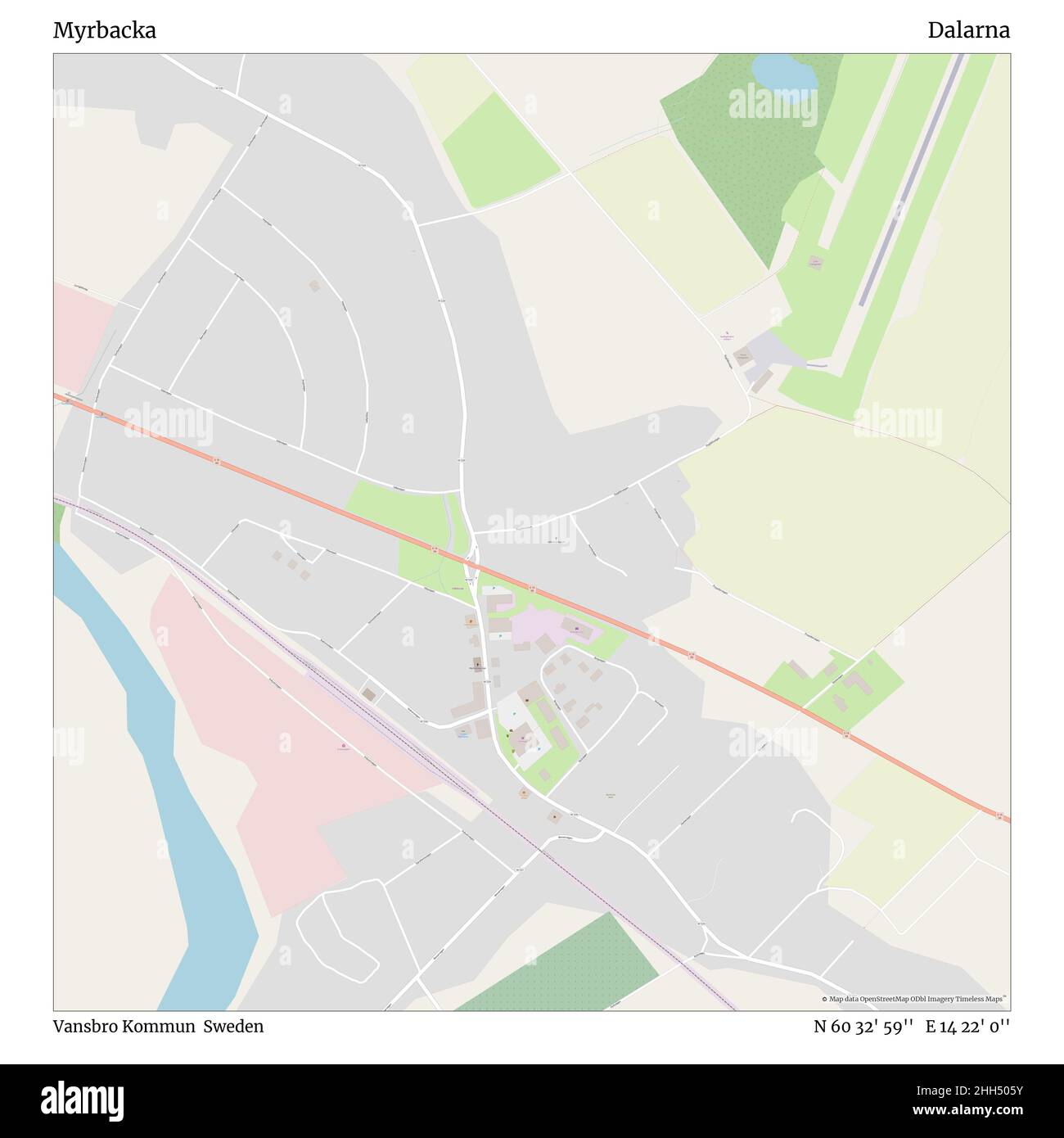Myrbacka, Vansbro Kommun, Schweden, Dalarna, N 60 32' 59'', E 14 22' 0 ...