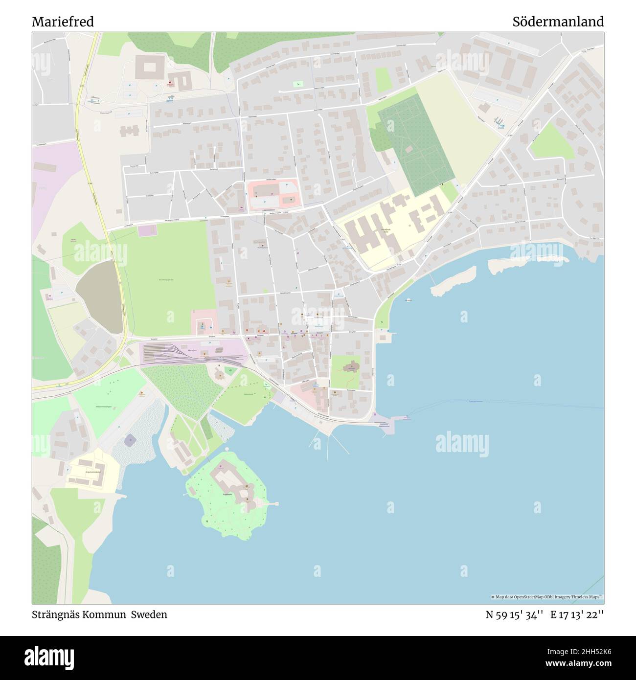 Mariefred, Strängnäs Kommun, Schweden, Södermanland, N 59 15' 34'', E ...