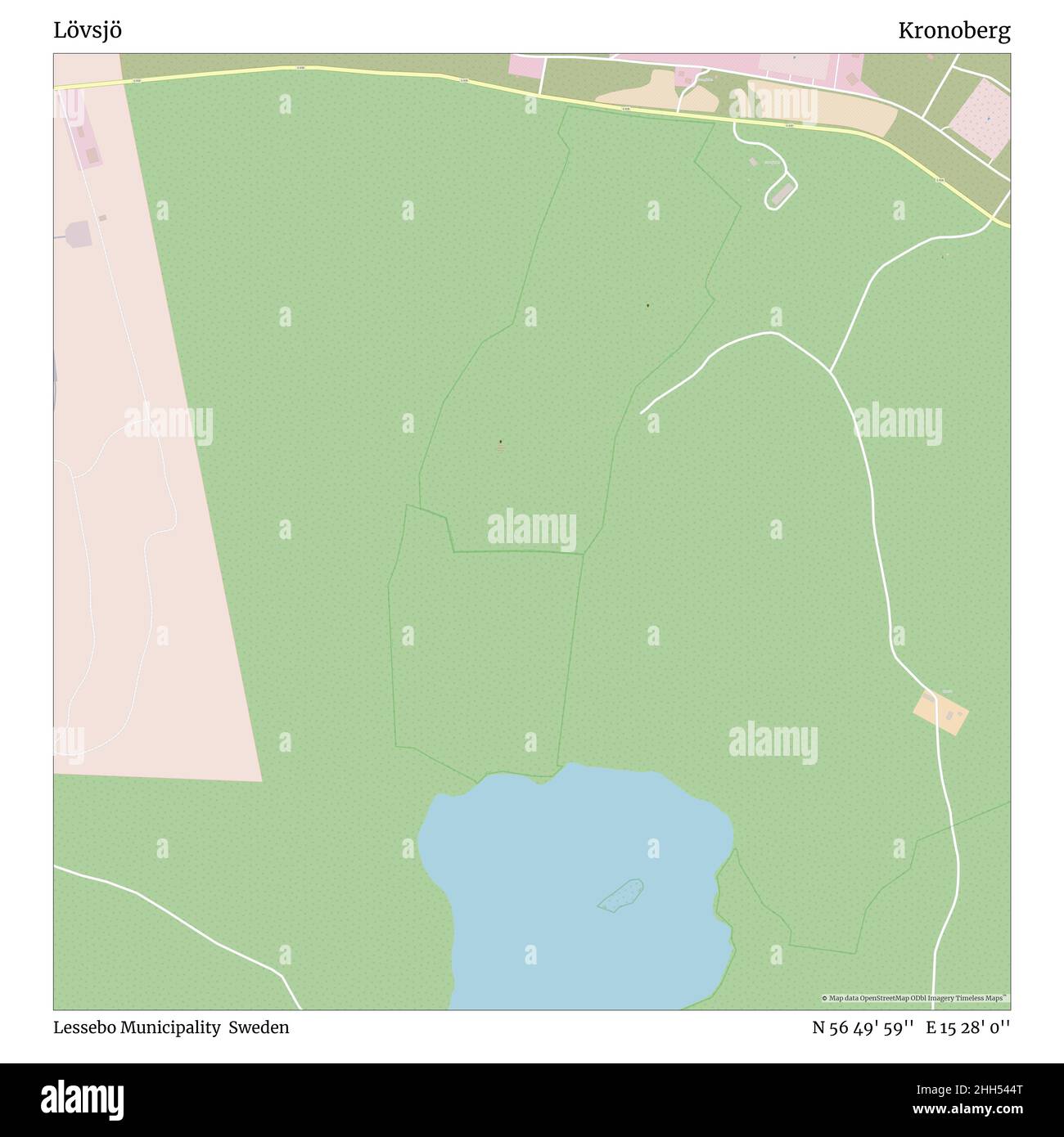 Lövsjö, Gemeinde Lessebo, Schweden, Kronoberg, N 56 49' 59'', E 15 28 ...