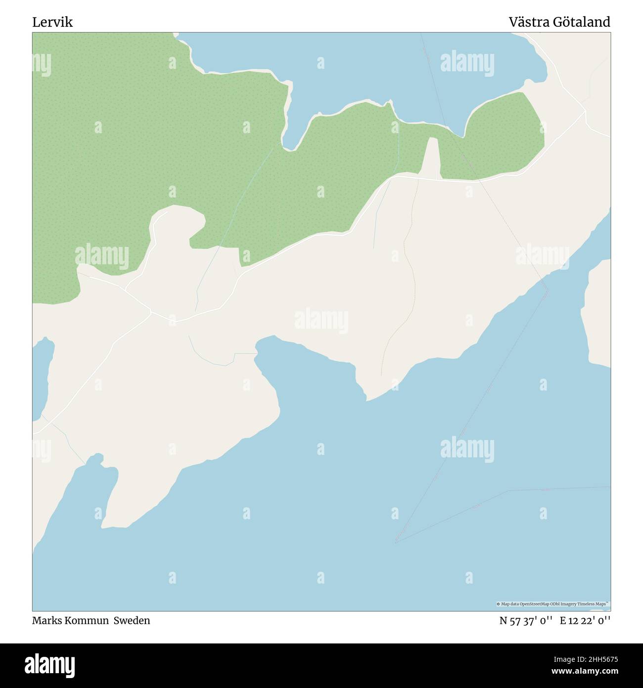 Lervik, Marks Kommun, Schweden, Västra Götaland, N 57 37' 0'', E 12 22 ...