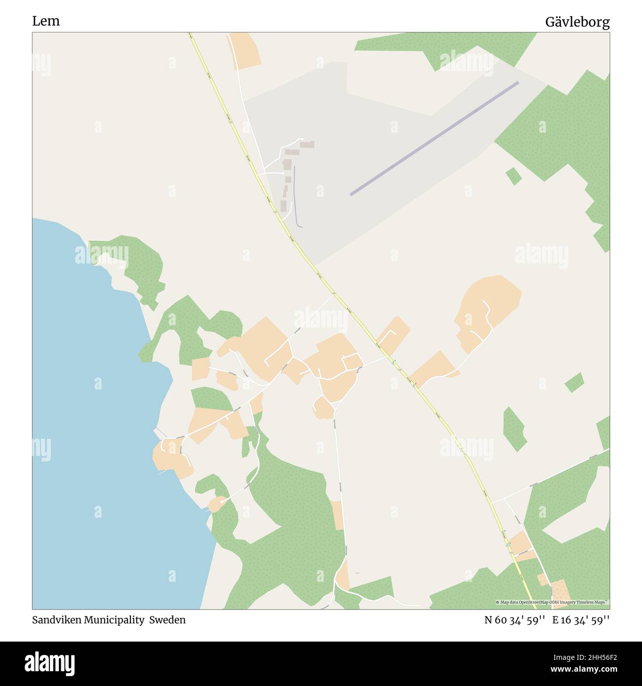 Lem, Gemeinde Sandviken, Schweden, Gävleborg, N 60 34' 59'', E 16 34 ...