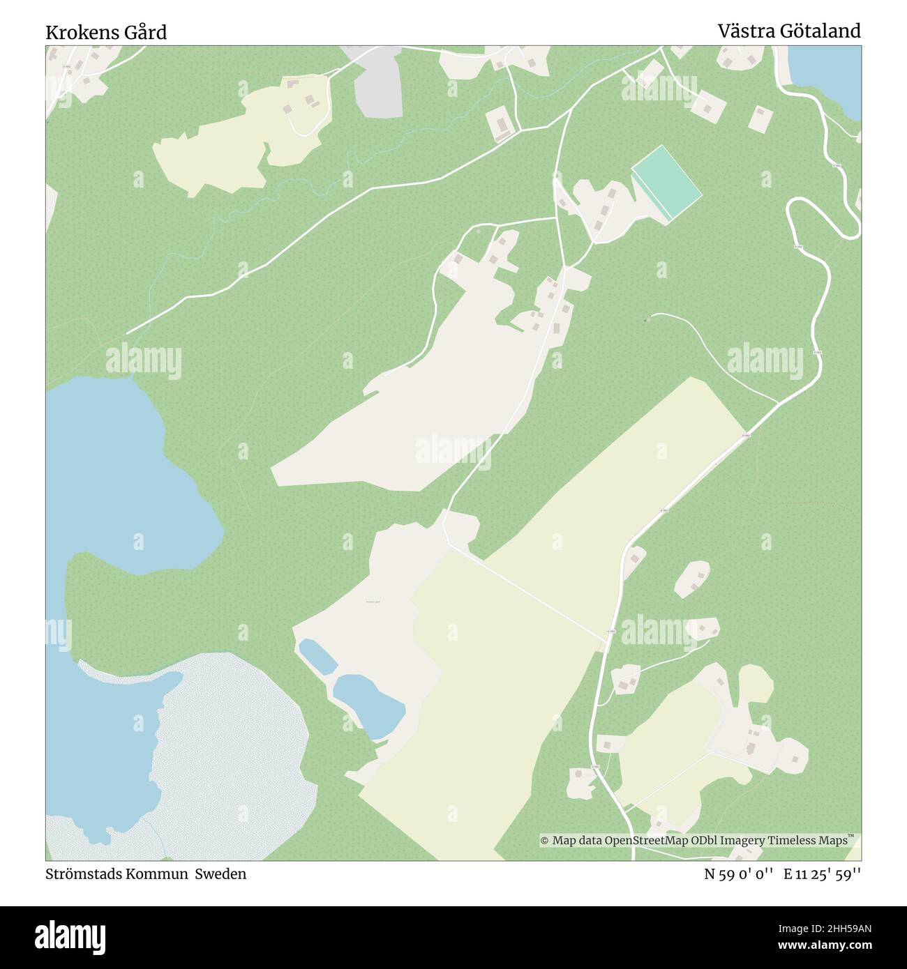 Krokens Gård, Strömstads Kommun, Schweden, Västra Götaland, N 59 0' 0 ...