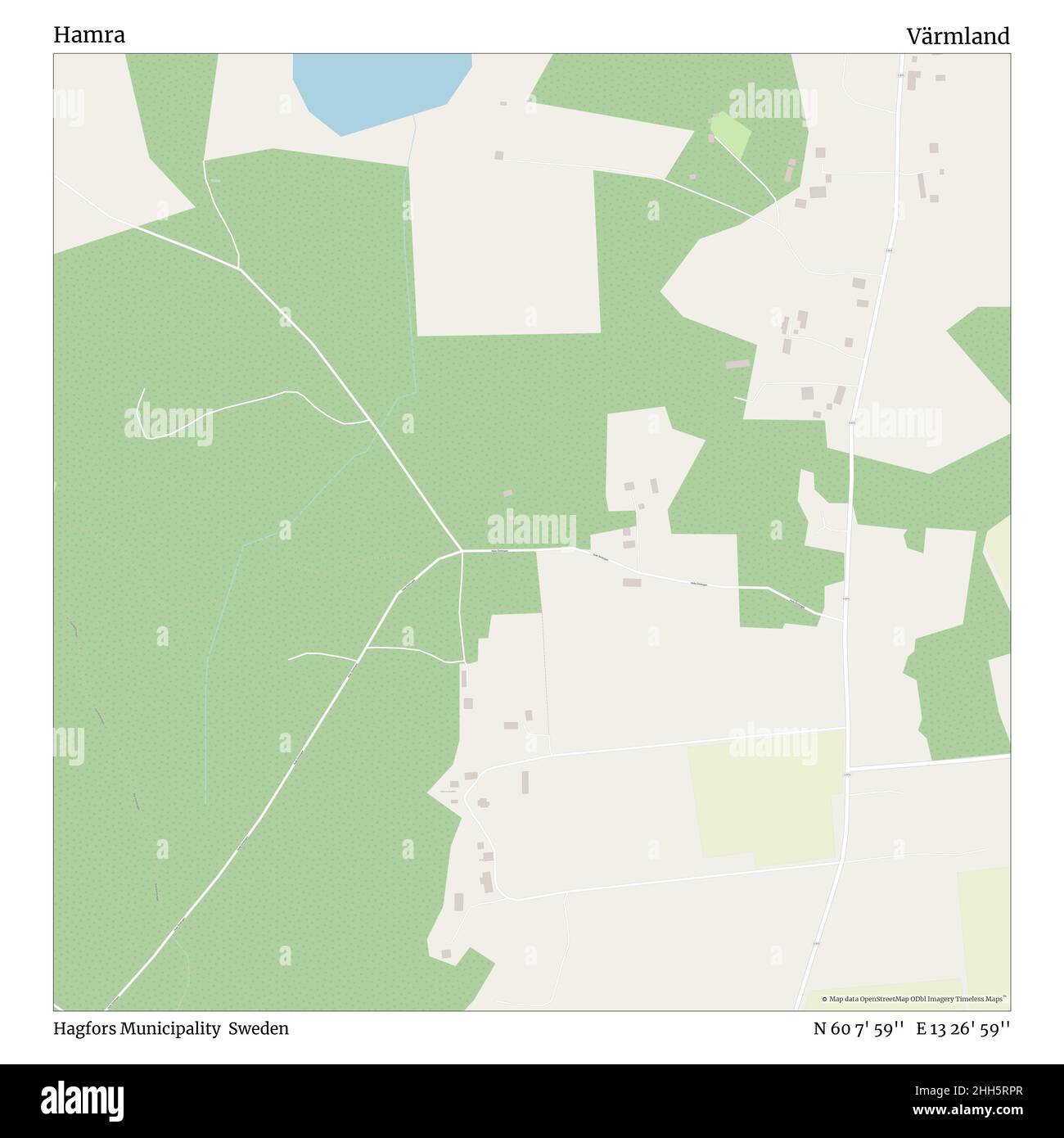 Hamra, Gemeinde Hagfors, Schweden, Värmland, N 60 7' 59'', E 13 26' 59 ...