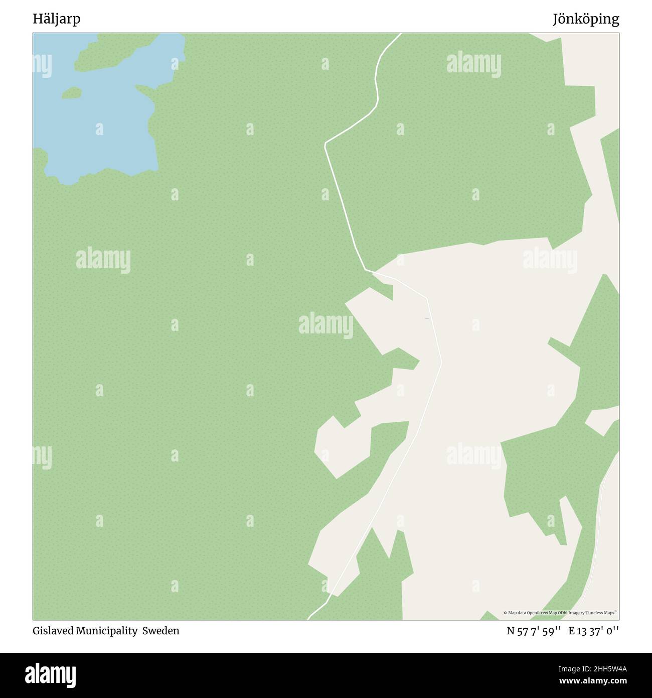 Häljarp, Gemeinde Gislaved, Schweden, Jönköping, N 57 7' 59'', E 13 37 ...