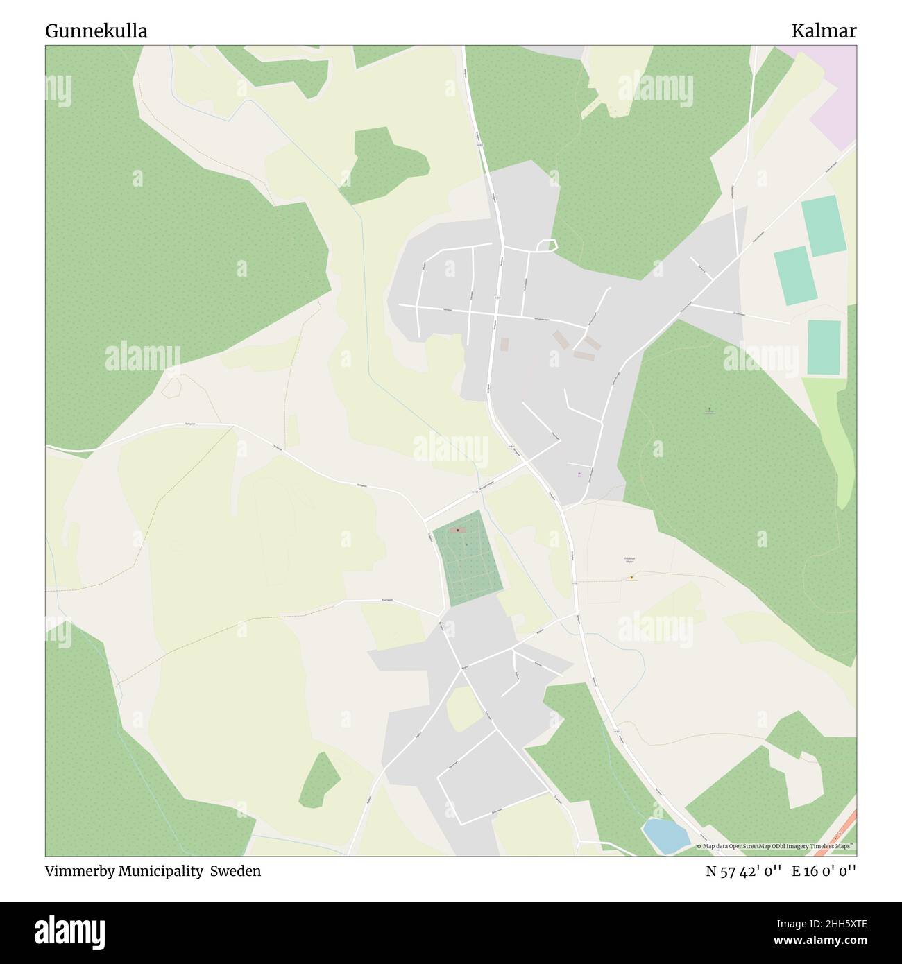 Gunnekulla, Gemeinde Vimmerby, Schweden, Kalmar, N 57 42' 0'', E 16 0 ...