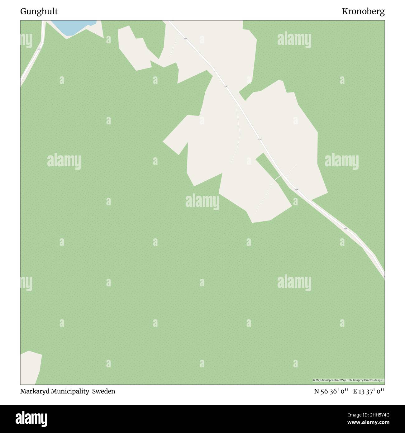 Gunghult, Gemeinde Markaryd, Schweden, Kronoberg, N 56 36' 0'', E 13 37 ...