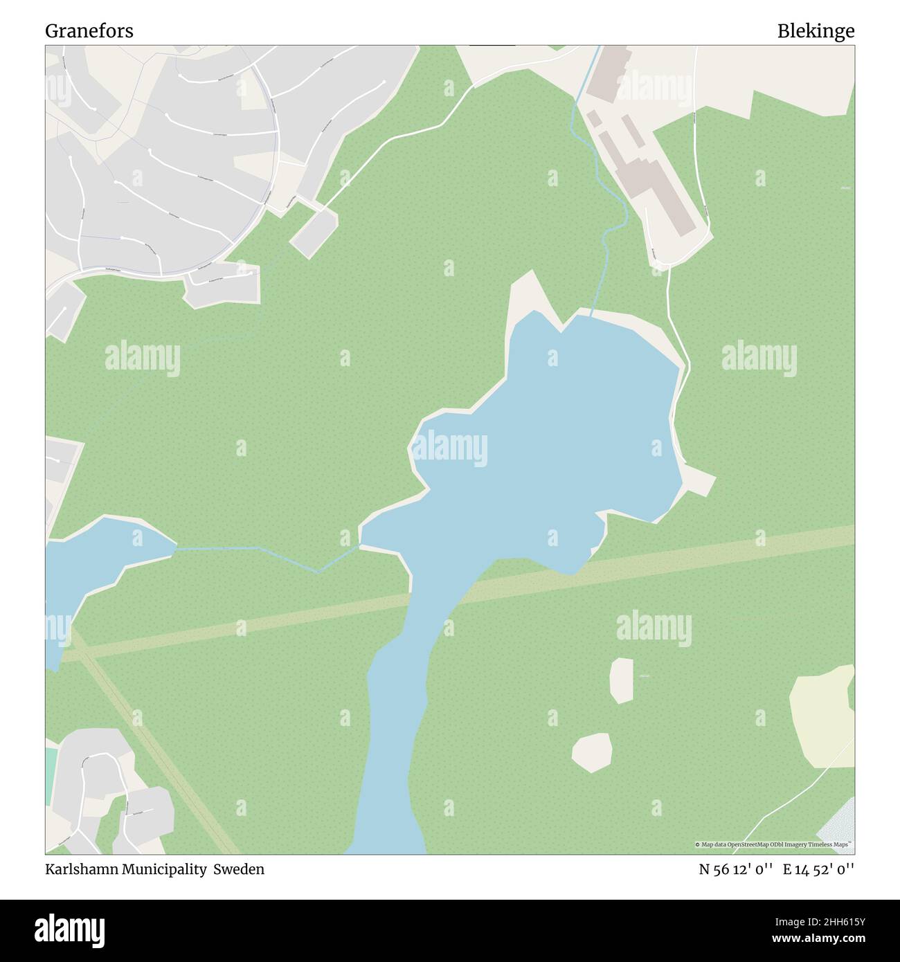 Granefors, Gemeinde Karlshamn, Schweden, Blekinge, N 56 12' 0'', E 14 ...