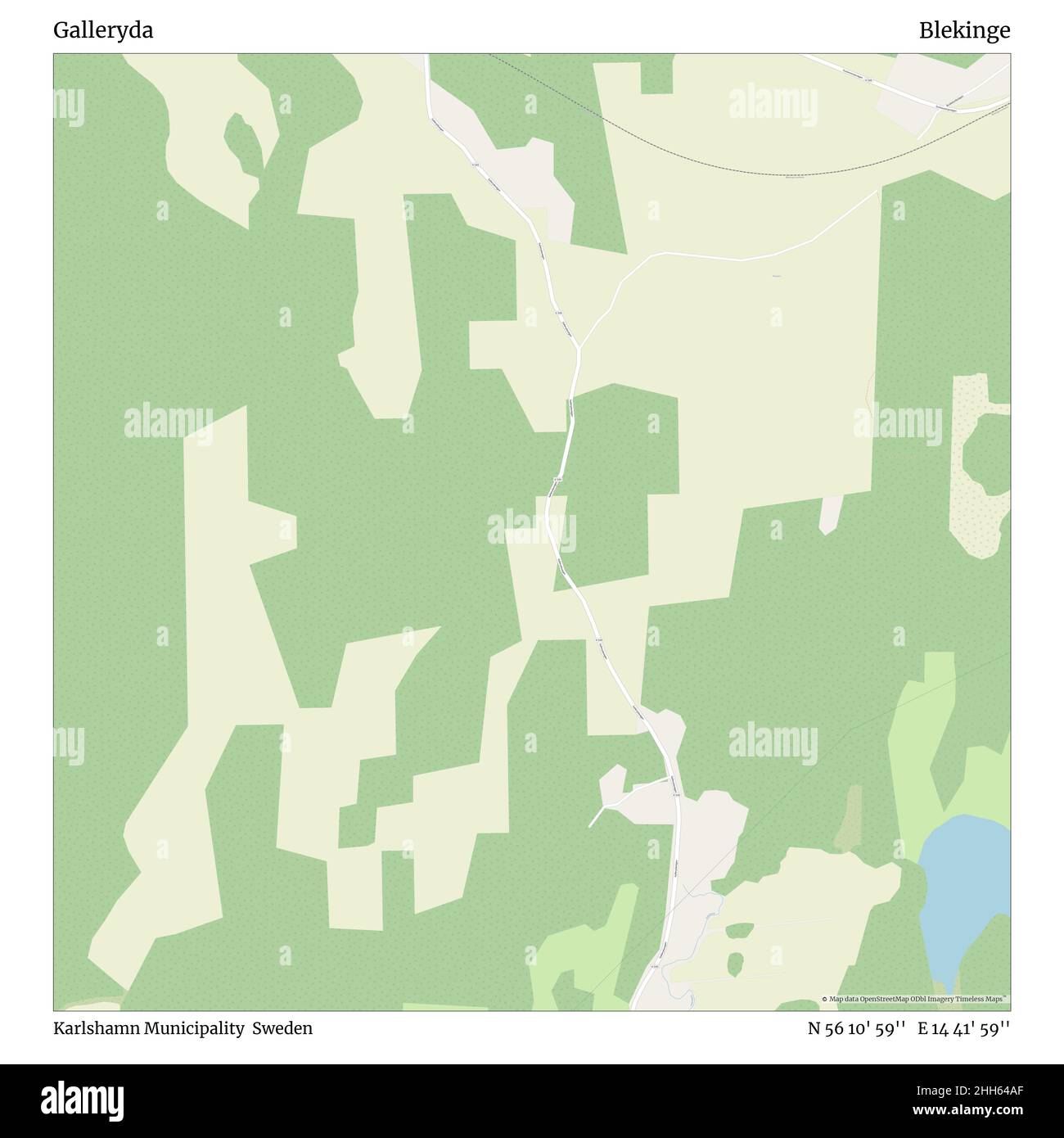 Galleryda, Gemeinde Karlshamn, Schweden, Blekinge, N 56 10' 59'', E 14 ...