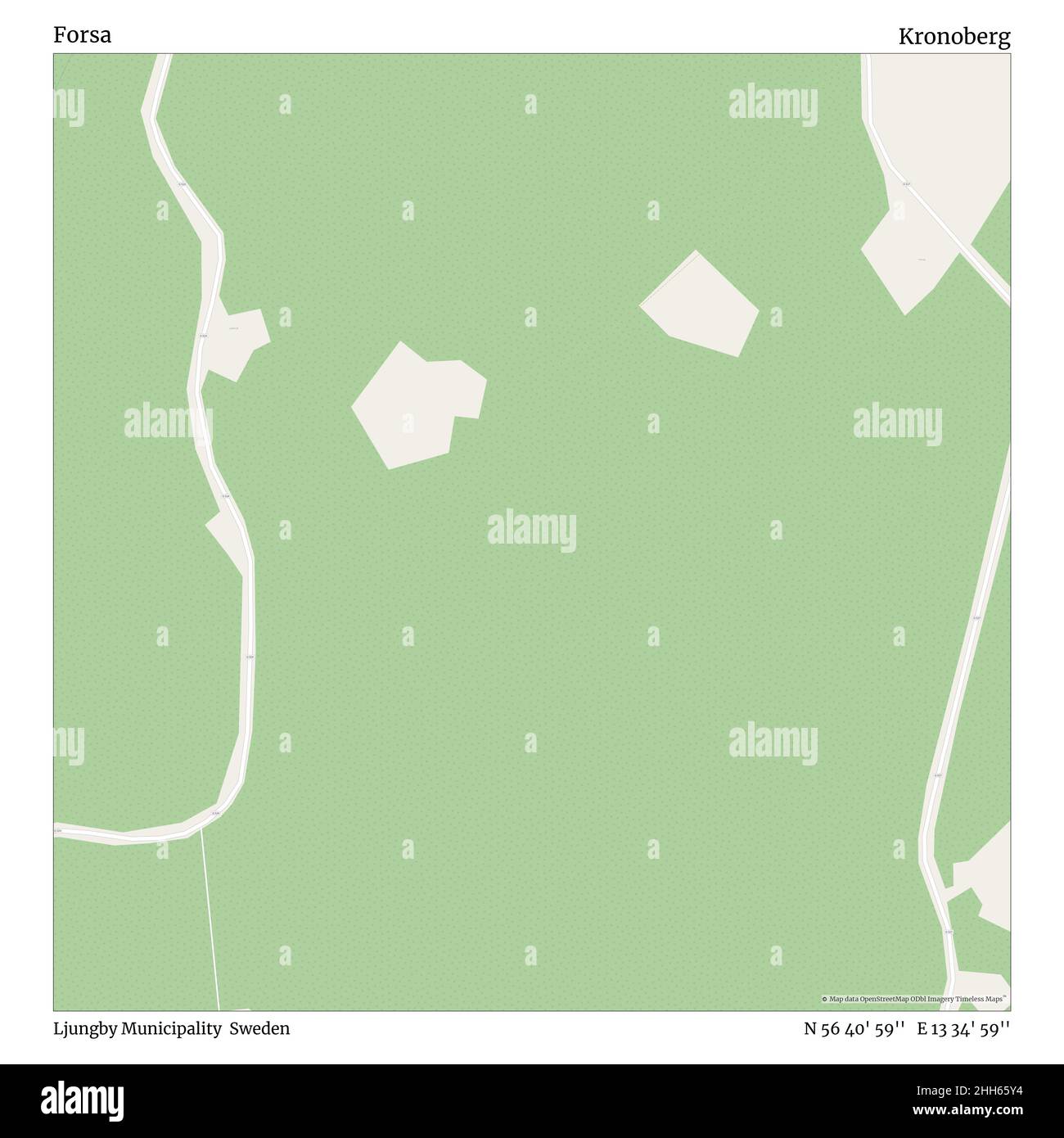 Forsa, Gemeinde Ljungby, Schweden, Kronoberg, N 56 40' 59'', E 13 34 ...