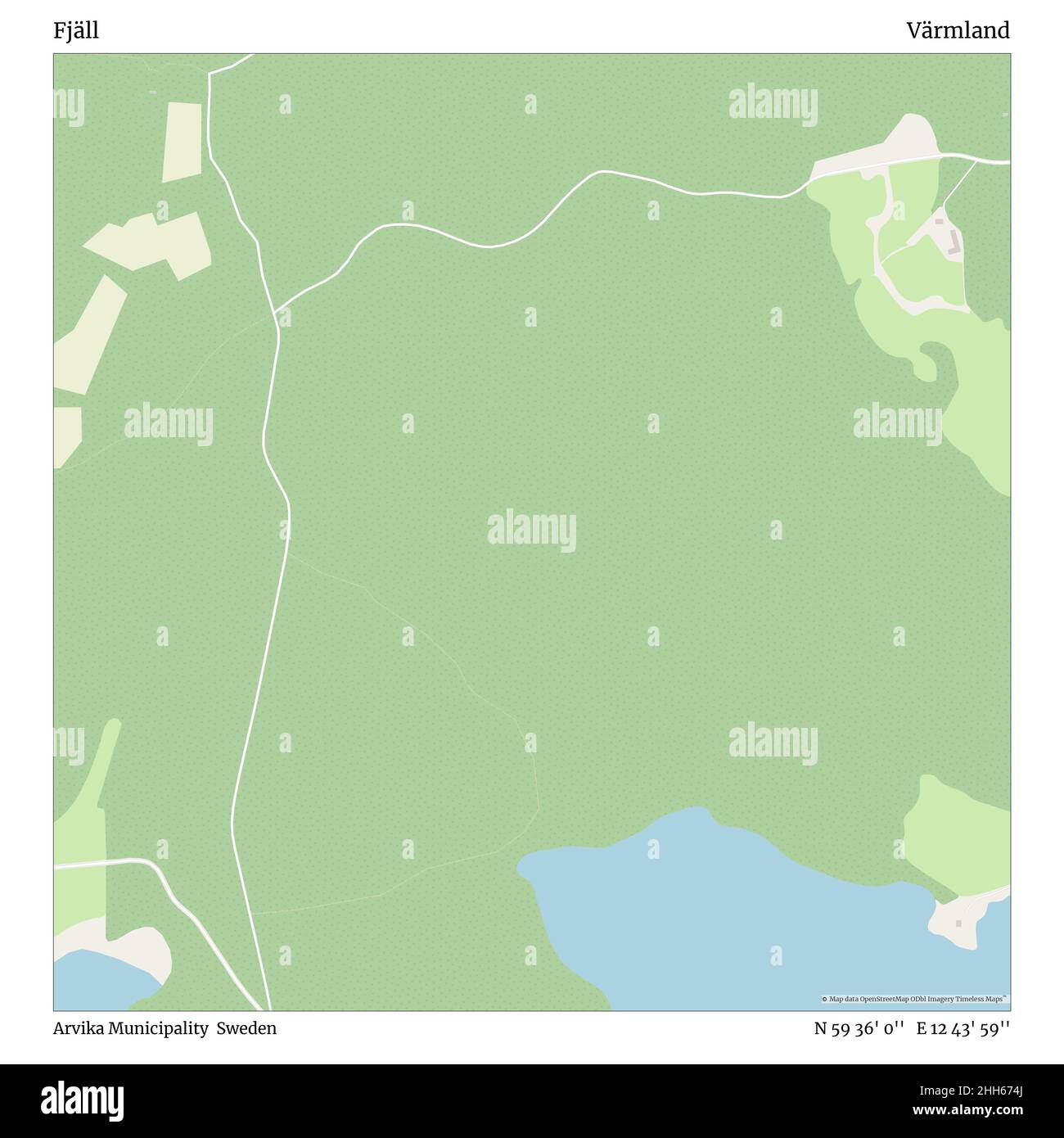 Fjäll, Gemeinde Arvika, Schweden, Värmland, N 59 36' 0'', E 12 43' 59 ...