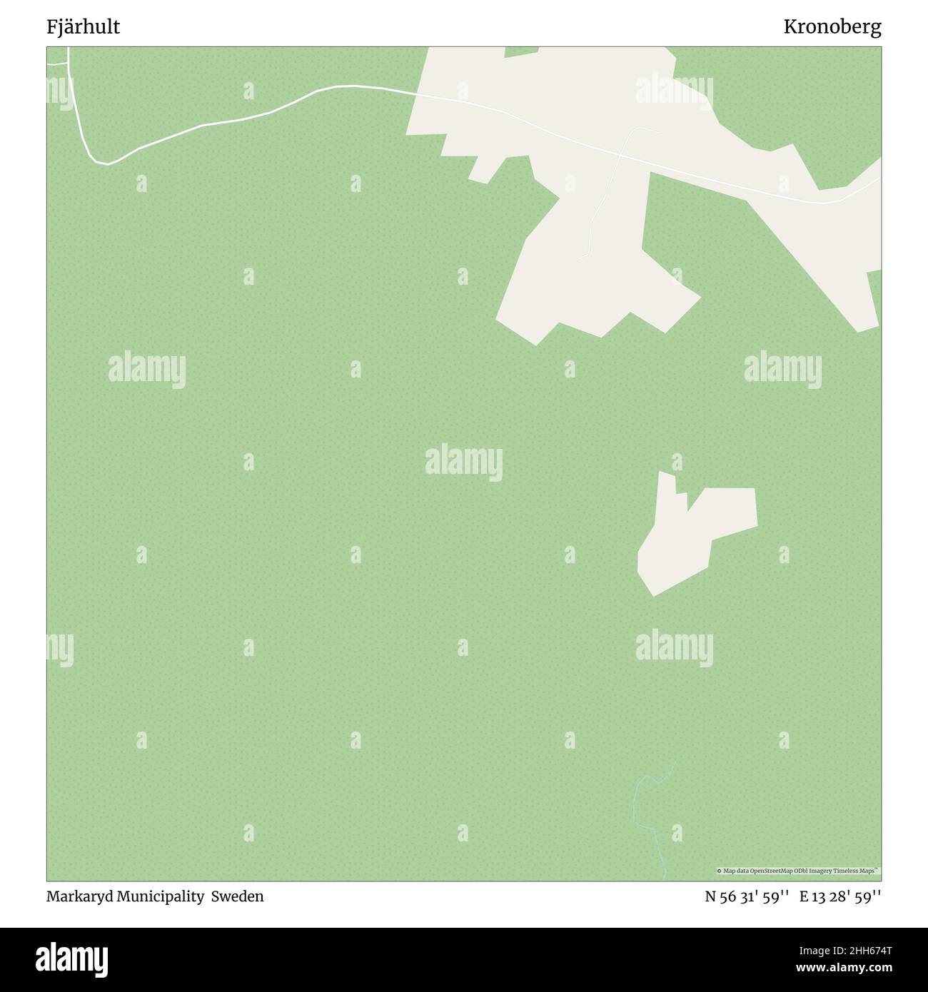 Fjärhult, Gemeinde Markaryd, Schweden, Kronoberg, N 56 31' 59'', E 13 ...