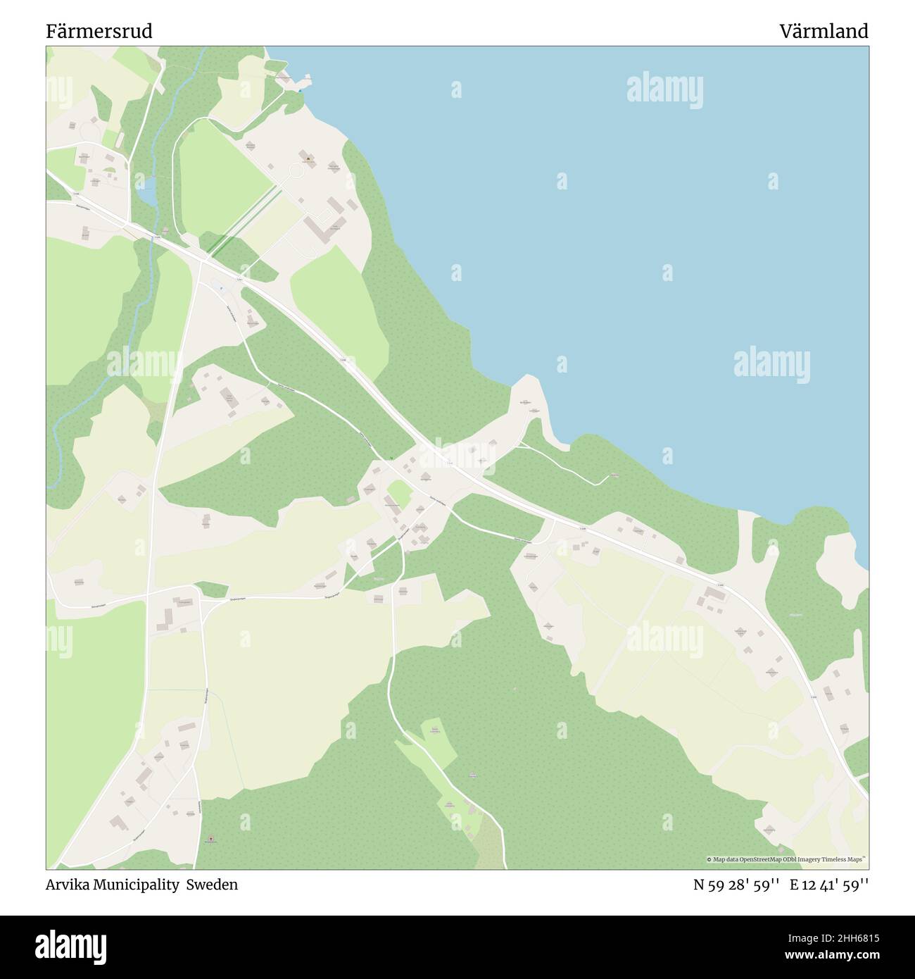 Färmersrud, Gemeinde Arvika, Schweden, Värmland, N 59 28' 59'', E 12 41 ...
