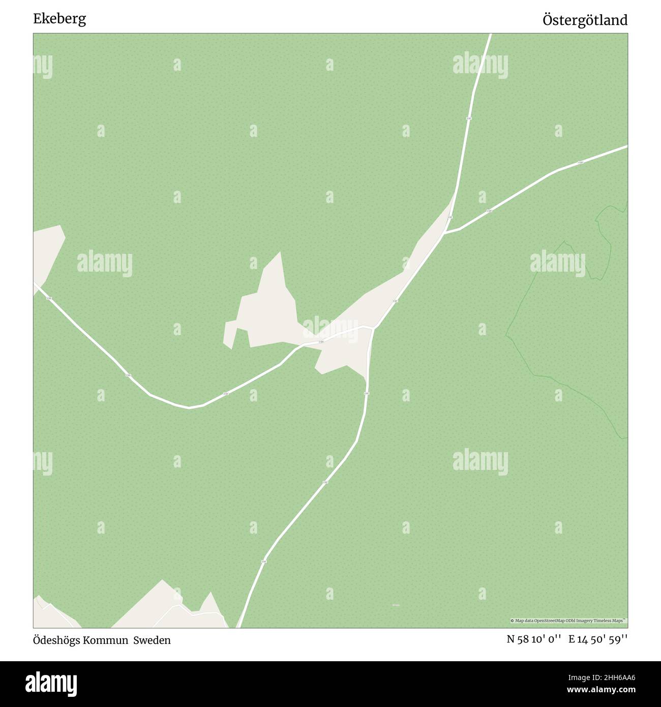 Ekeberg, Ödeshögs Kommun, Schweden, Östergötland, N 58 10' 0'', E 14 50 ...