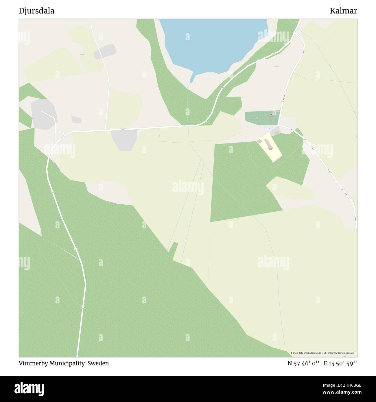 Djursdala, Gemeinde Vimmerby, Schweden, Kalmar, N 57 46' 0'', E 15 50 ...